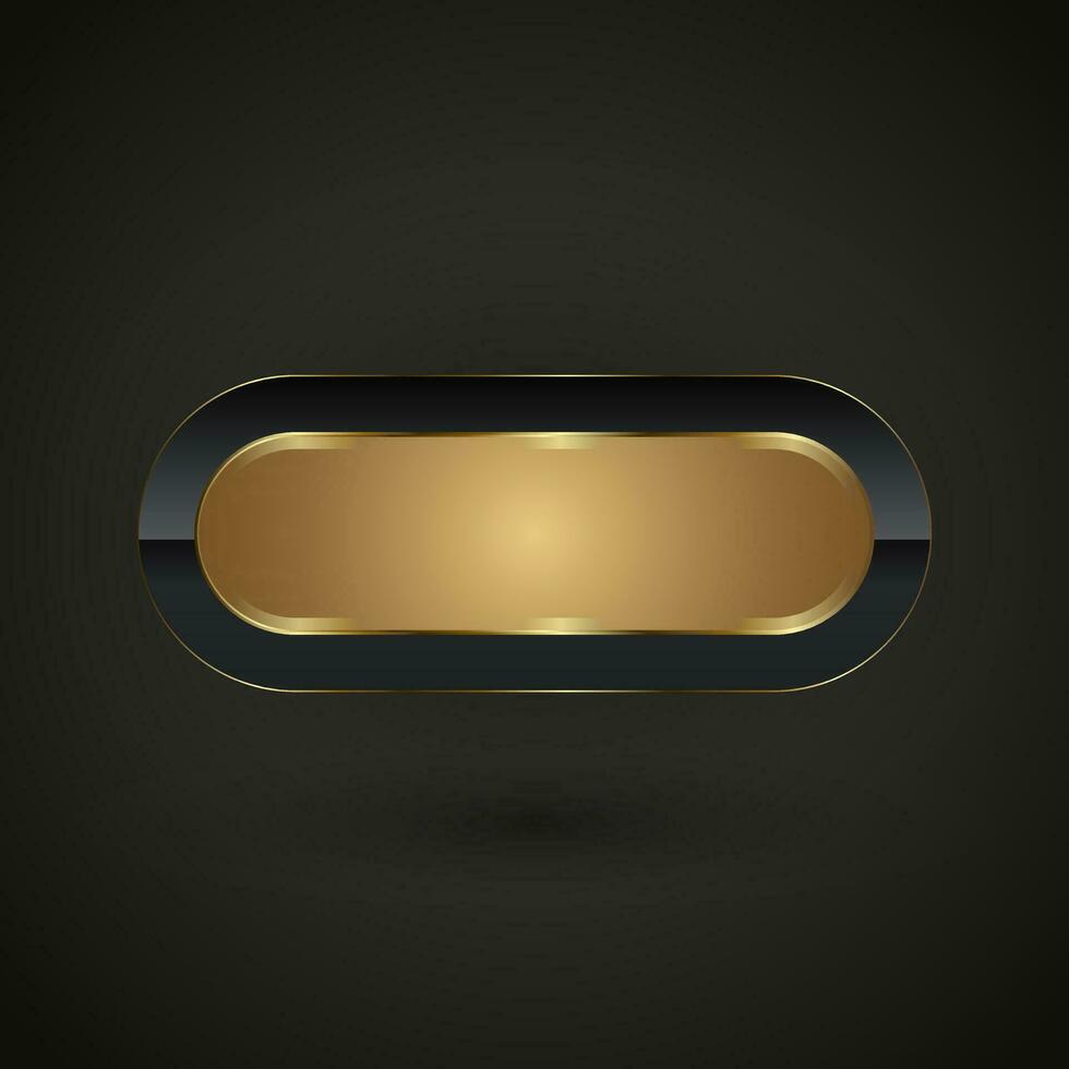 A Luxury and Premium button, and Button for web glossy black Gold ...