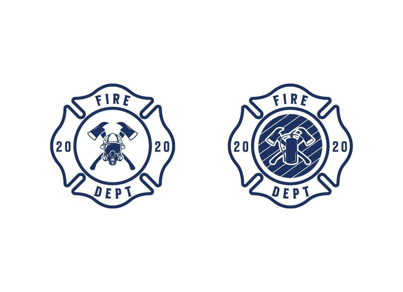 Firefighter emblem logo design. in a classic concept 28241181 Vector ...