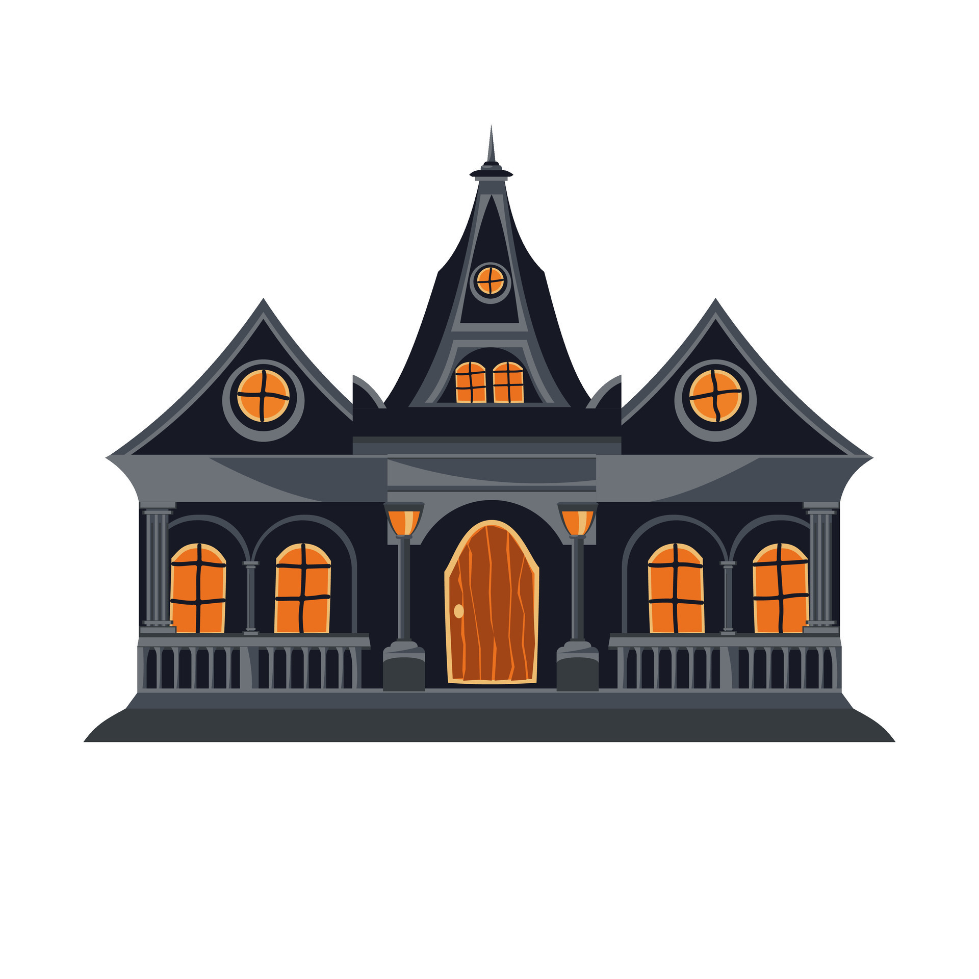 Haunted House Door Clip Art