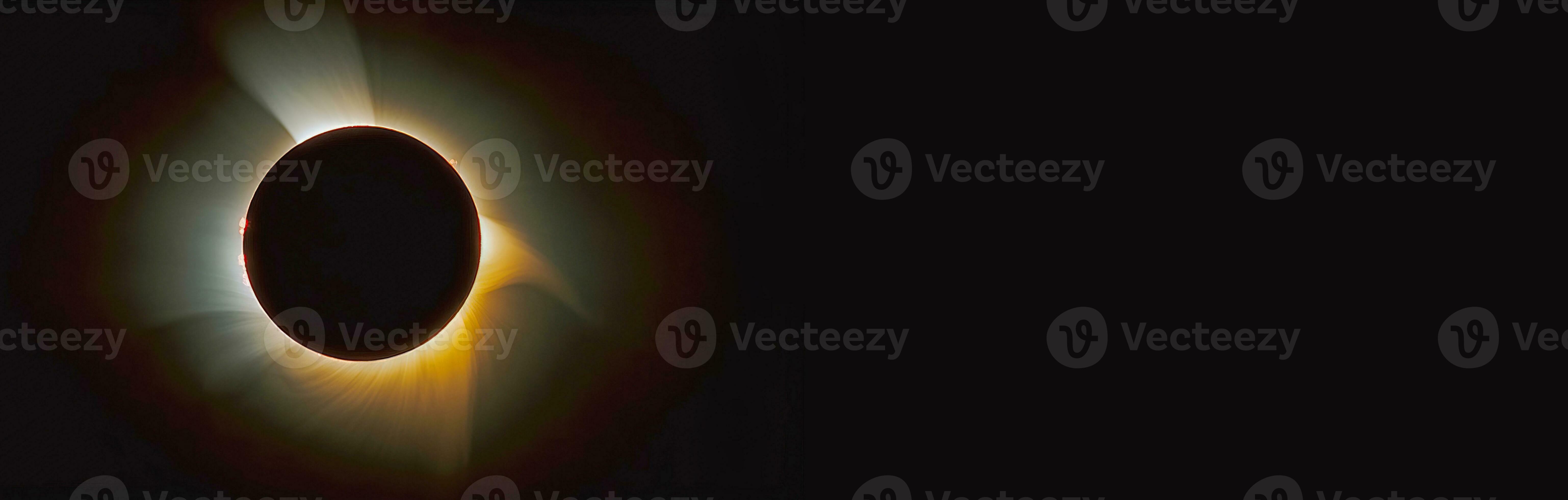 Astronomical phenomenon, solar eclipse view from Komos. AI generated. 28245397 Stock Photo at ...