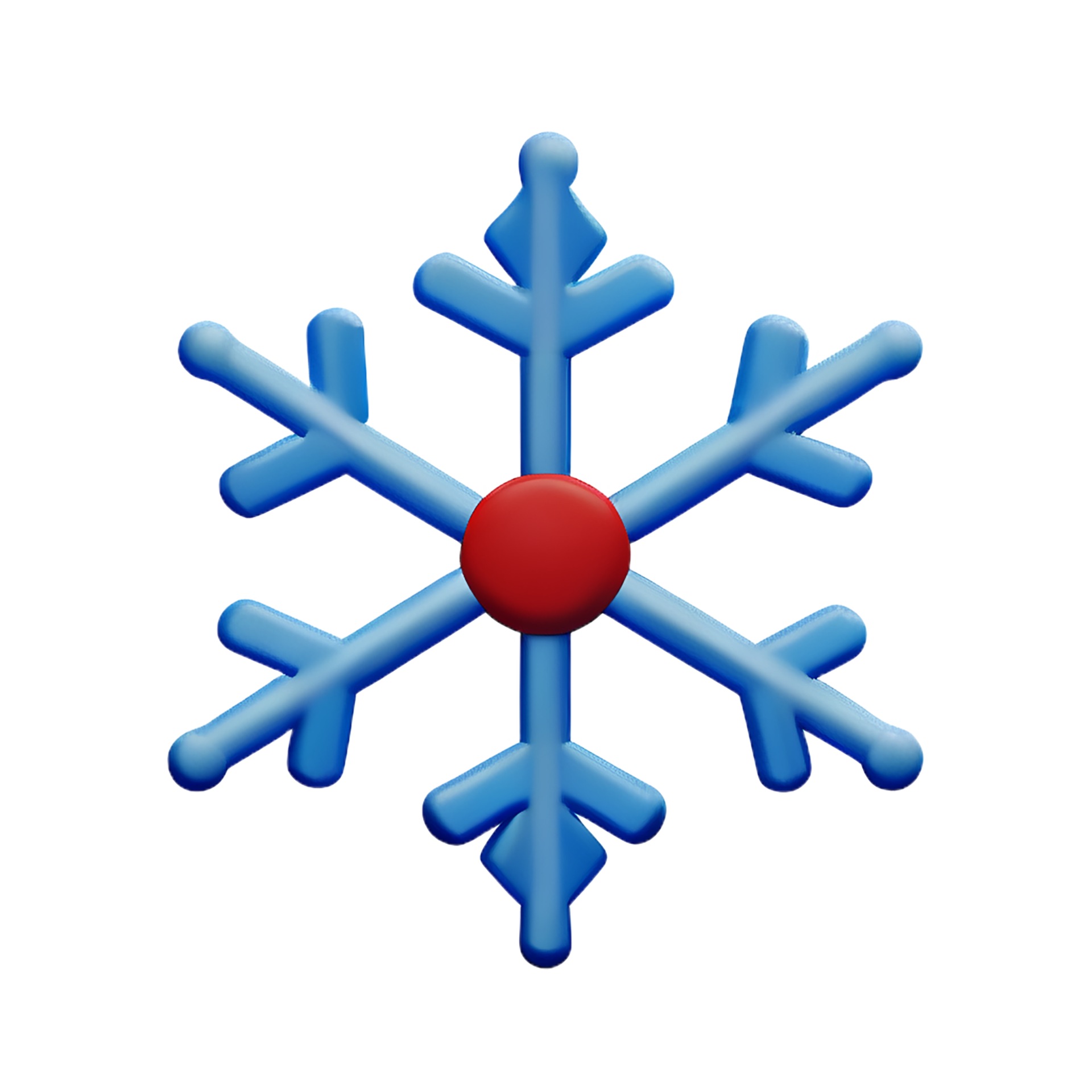 Snowflake 3d Rendering Icon Illustration 28245856 Png