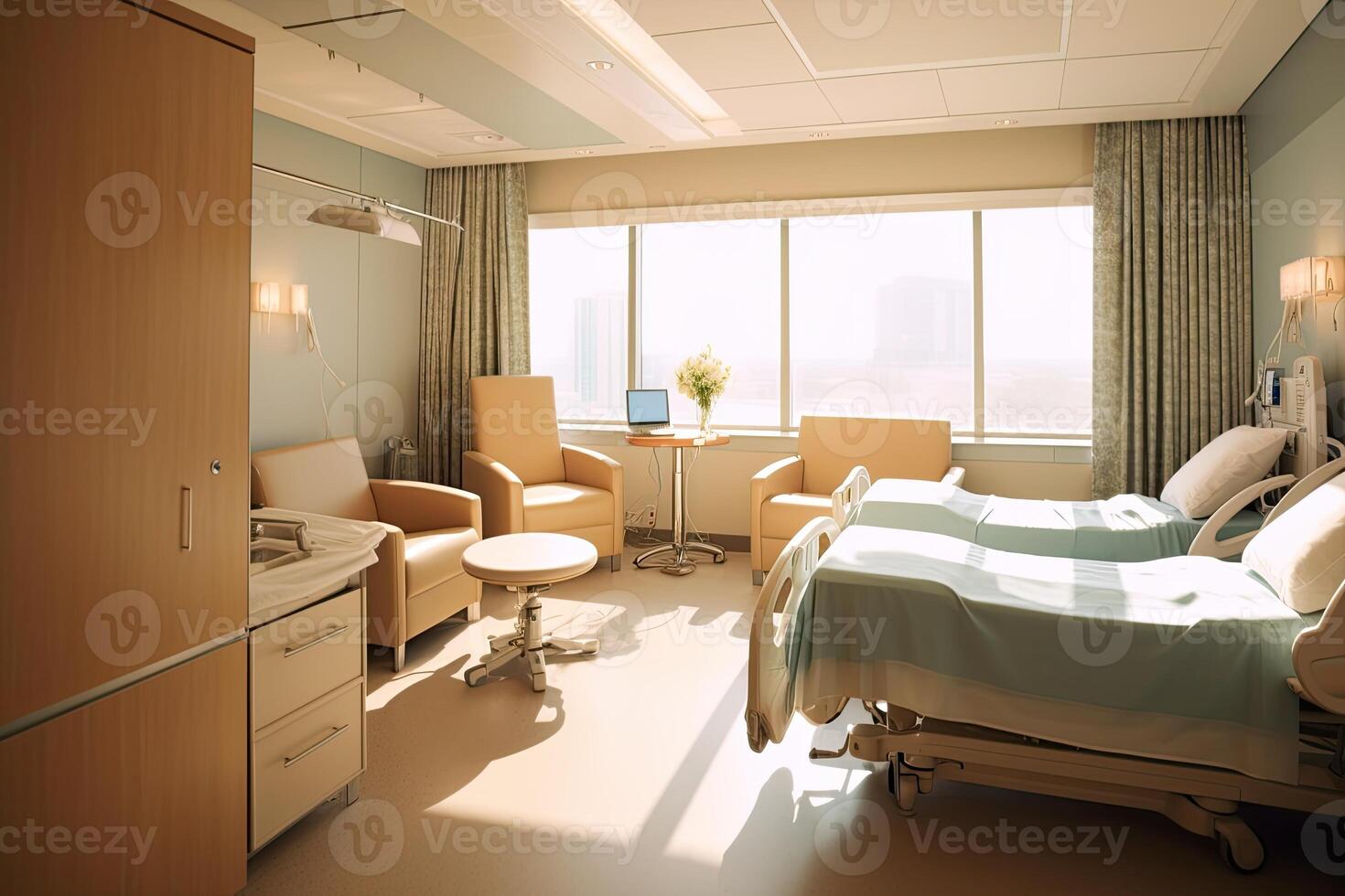 A modern luxury hospital room, Interior of Modern Hospital Room ... A modern luxury hospital room, Interior of Modern Hospital Room ...