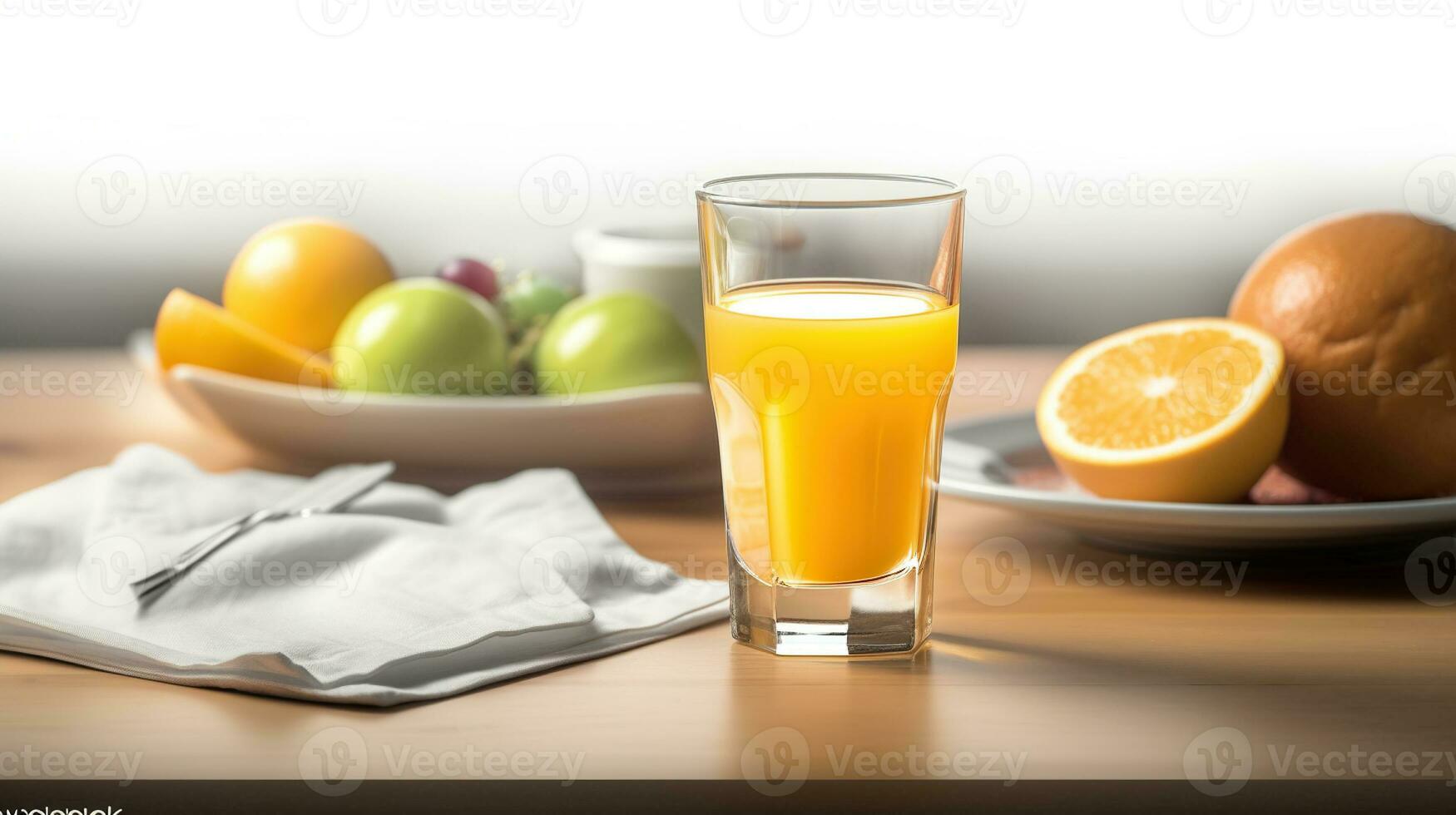 A cup of juice, in the style of grandiose composition, high-key lighting, crisp and clean look ...
