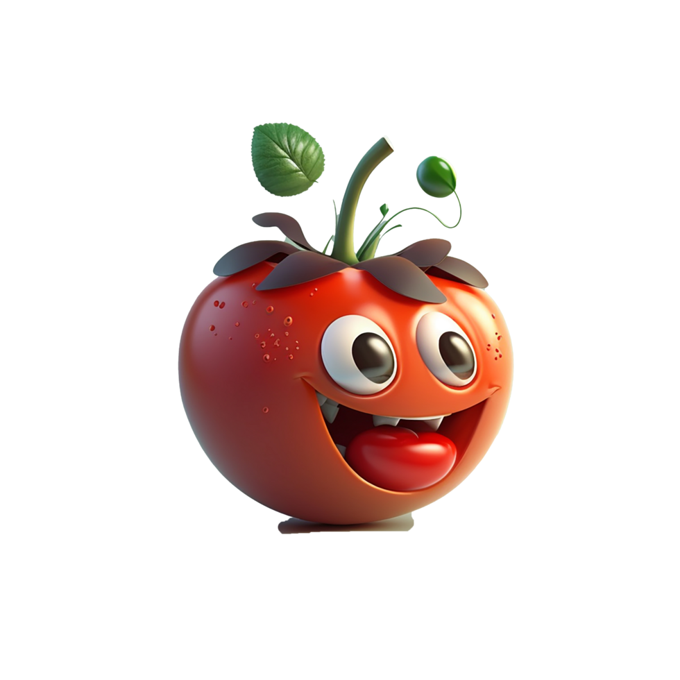 Free fruits png, cute funny fruit vegetable character, cartoon style ...