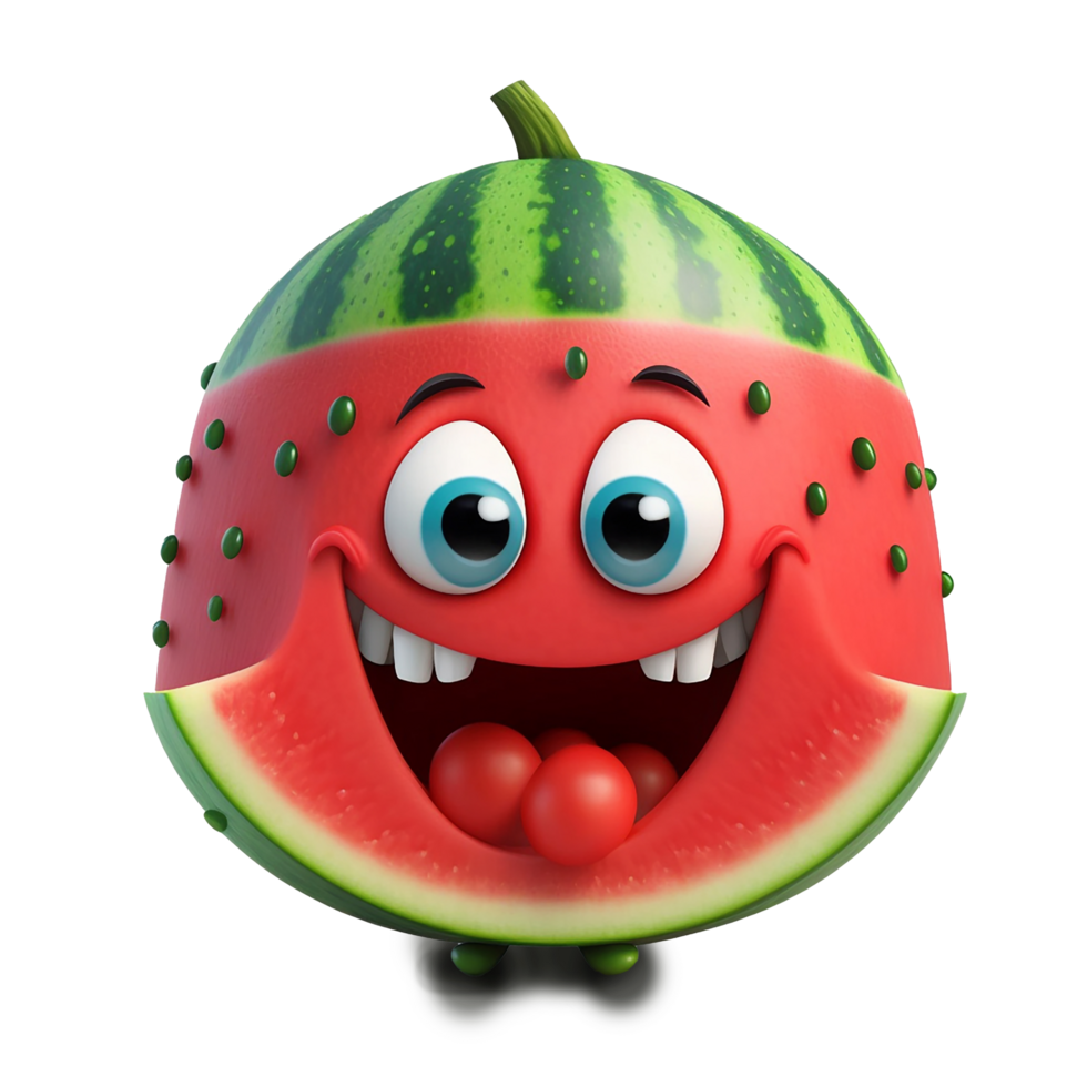 Free fruits png, cute funny fruit vegetable character, cartoon style ...