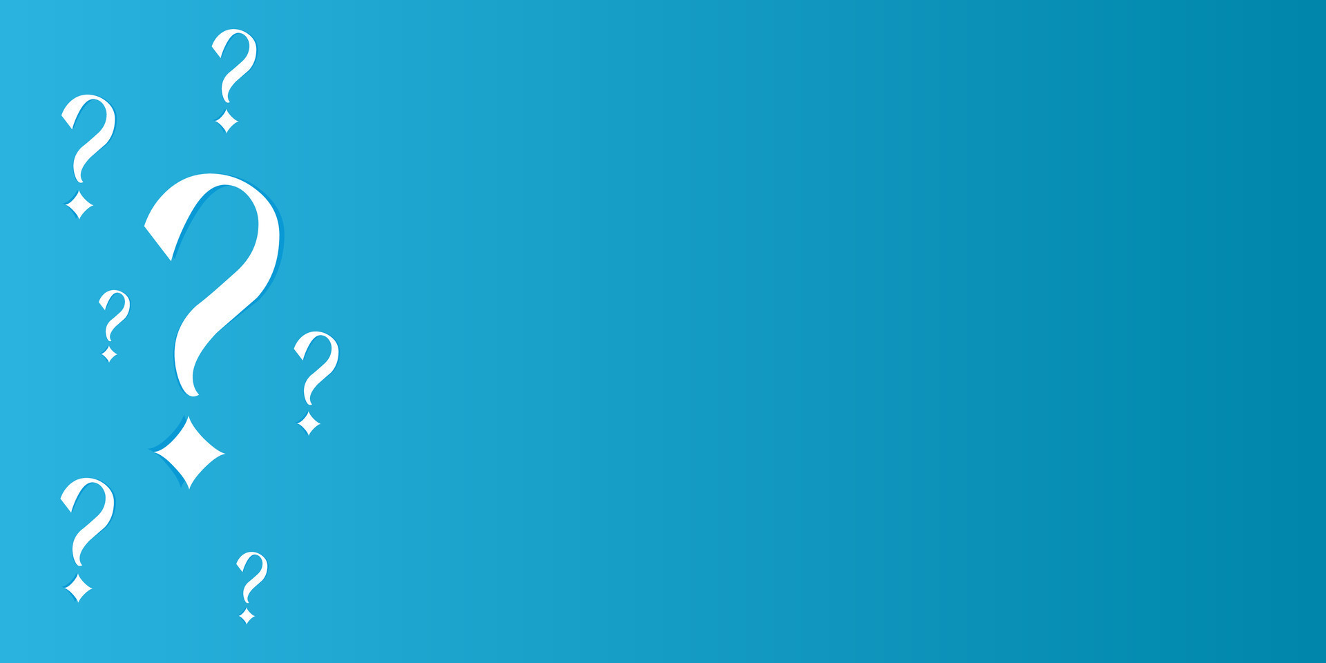 Question Mark Banner In Flat Style Faq Vector Illustration On Gradient
