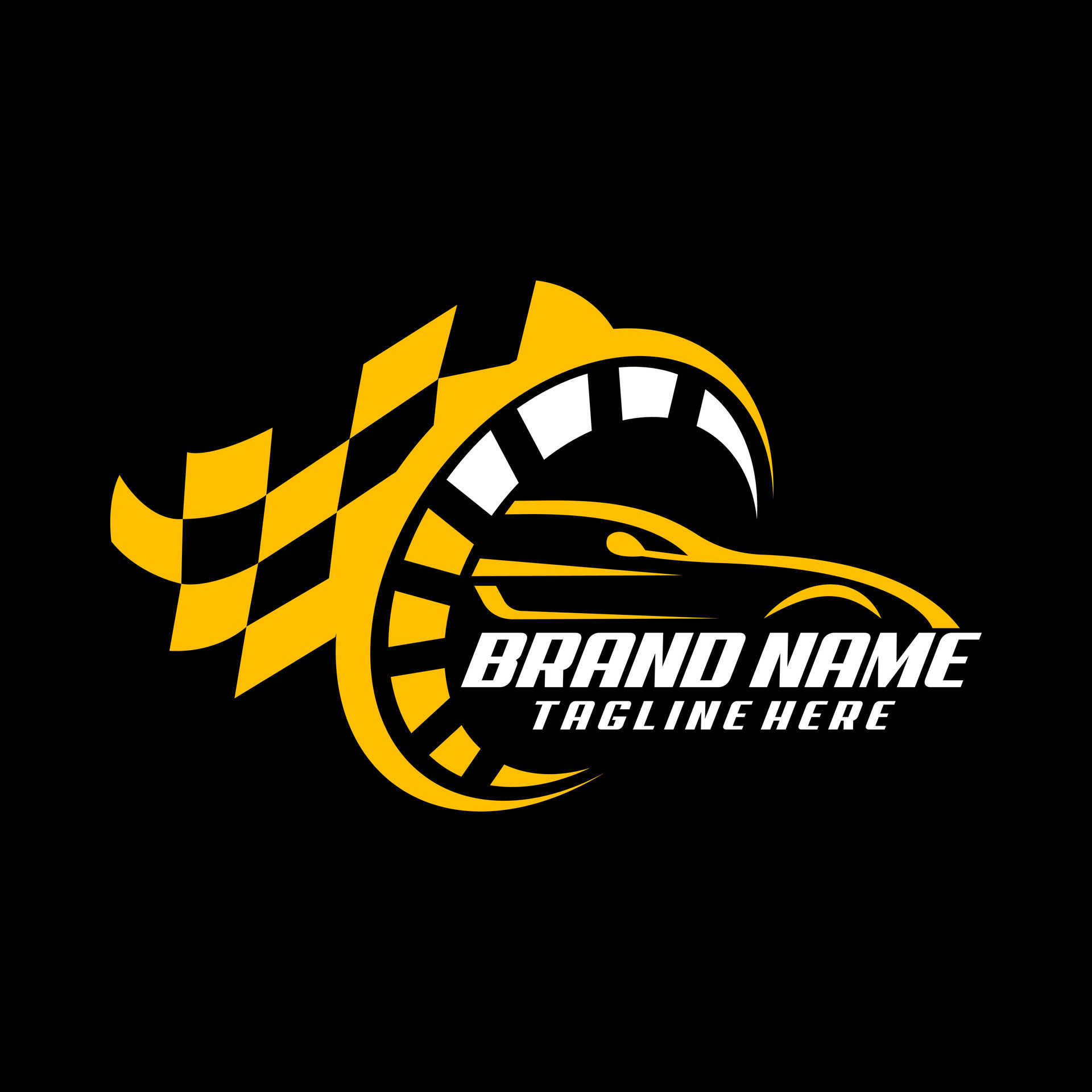 Car Racing Logos With Flags