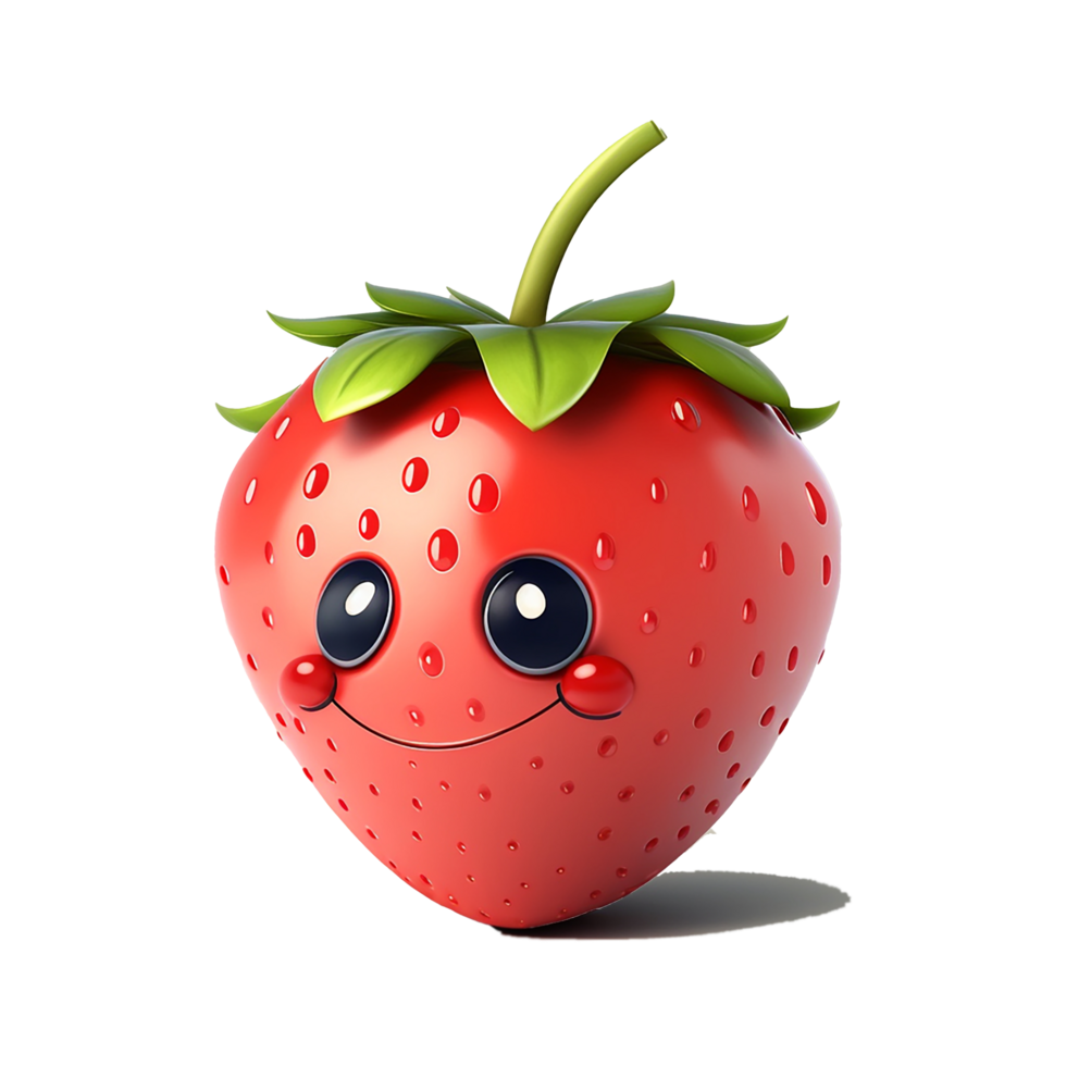 Free fruits png, cute funny fruit vegetable character, cartoon style ...