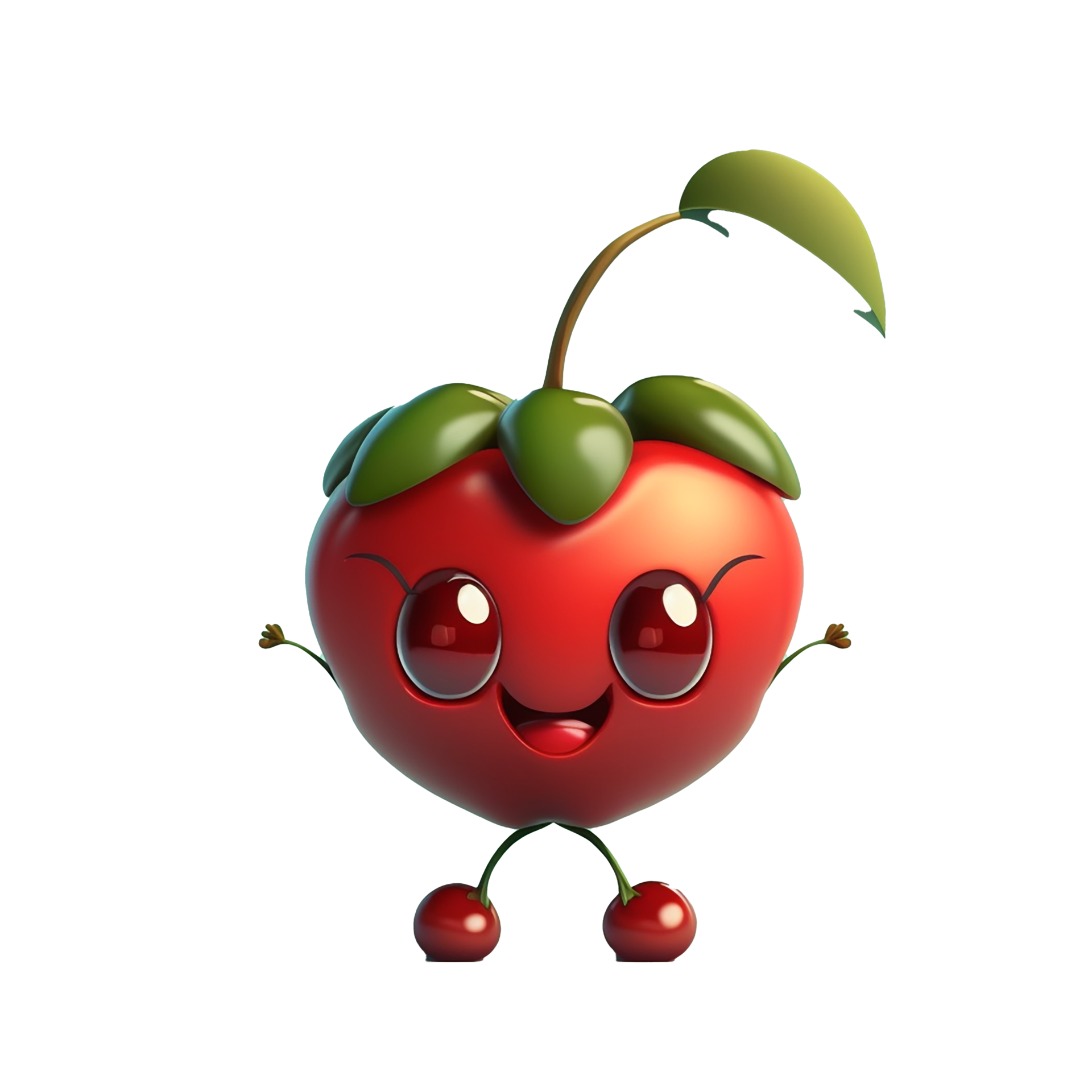 Free fruits png, cute funny fruit vegetable character, cartoon style ...