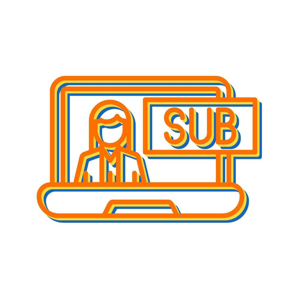 Subscriber Model Vector Icon 28257315 Vector Art at Vecteezy