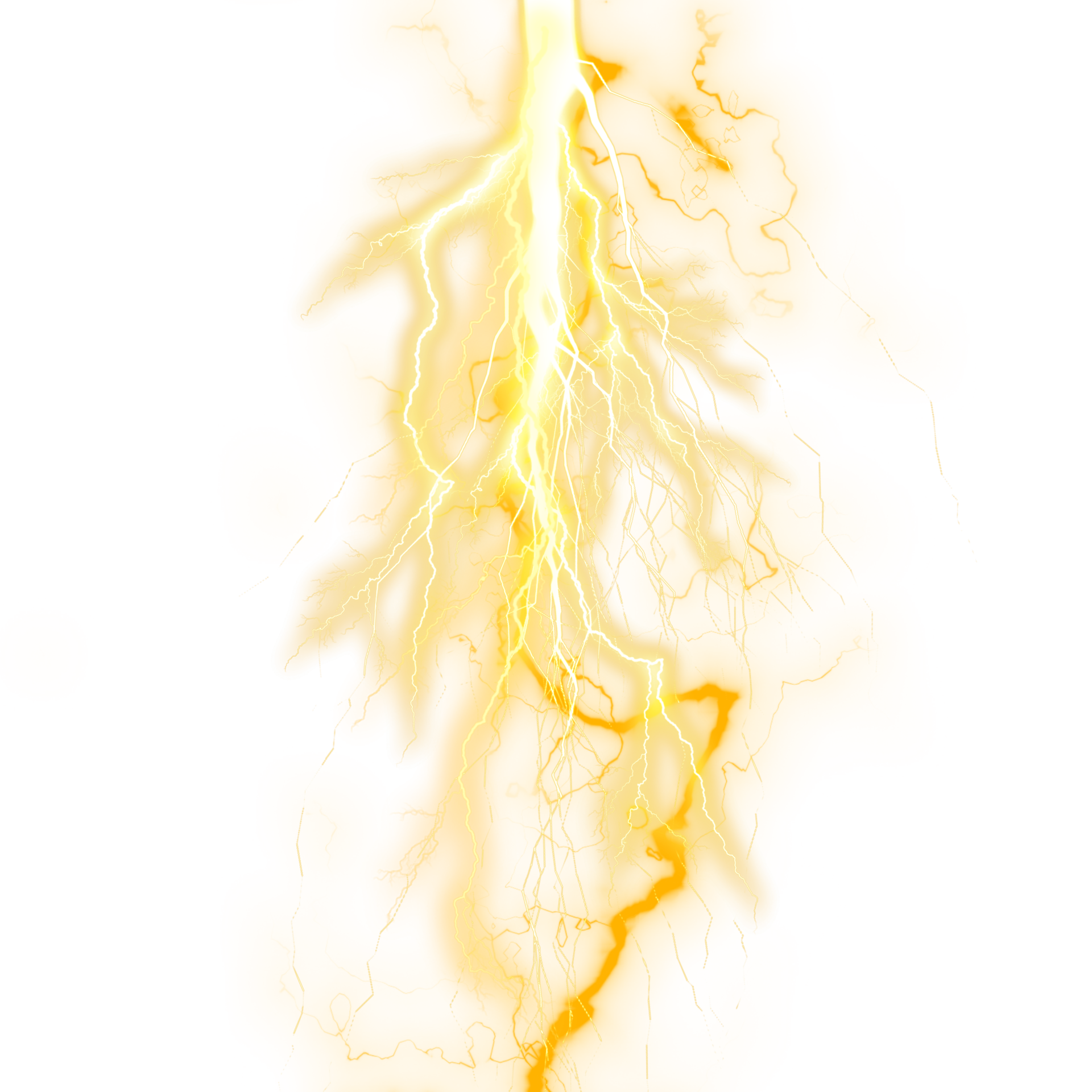 Glowing electric yellow lightning effect isolated on transparent background 28258133 PNG