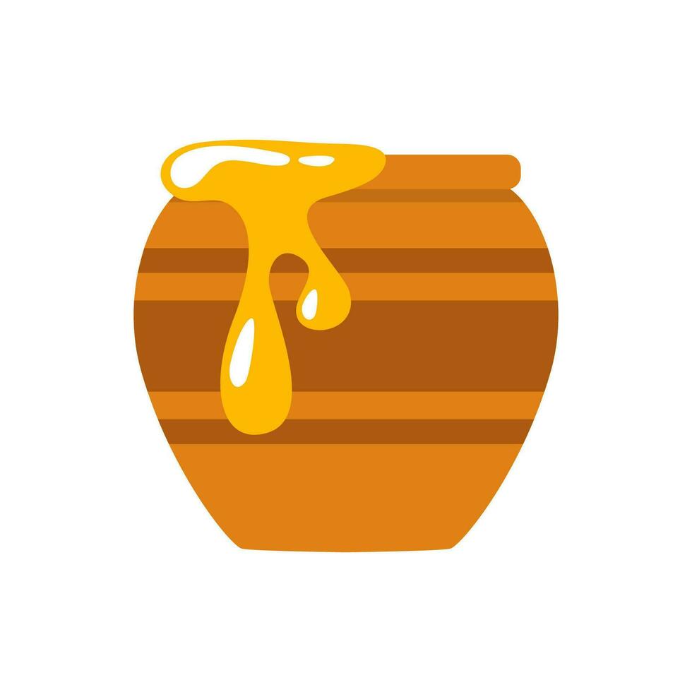 Honey pot icon on white background. Vector illustration. 28258938 Vector Art at Vecteezy
