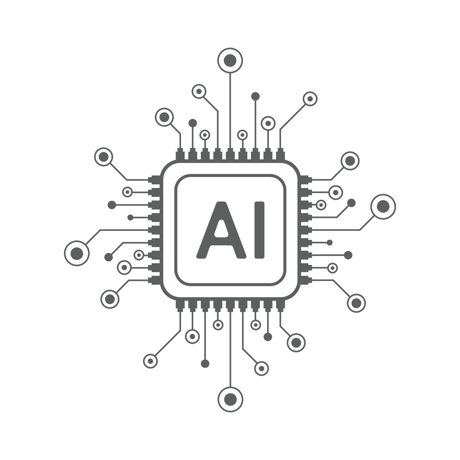 Artificial intelligence circuit line style. Machine learning design ... Artificial intelligence circuit line style. Machine learning design ...