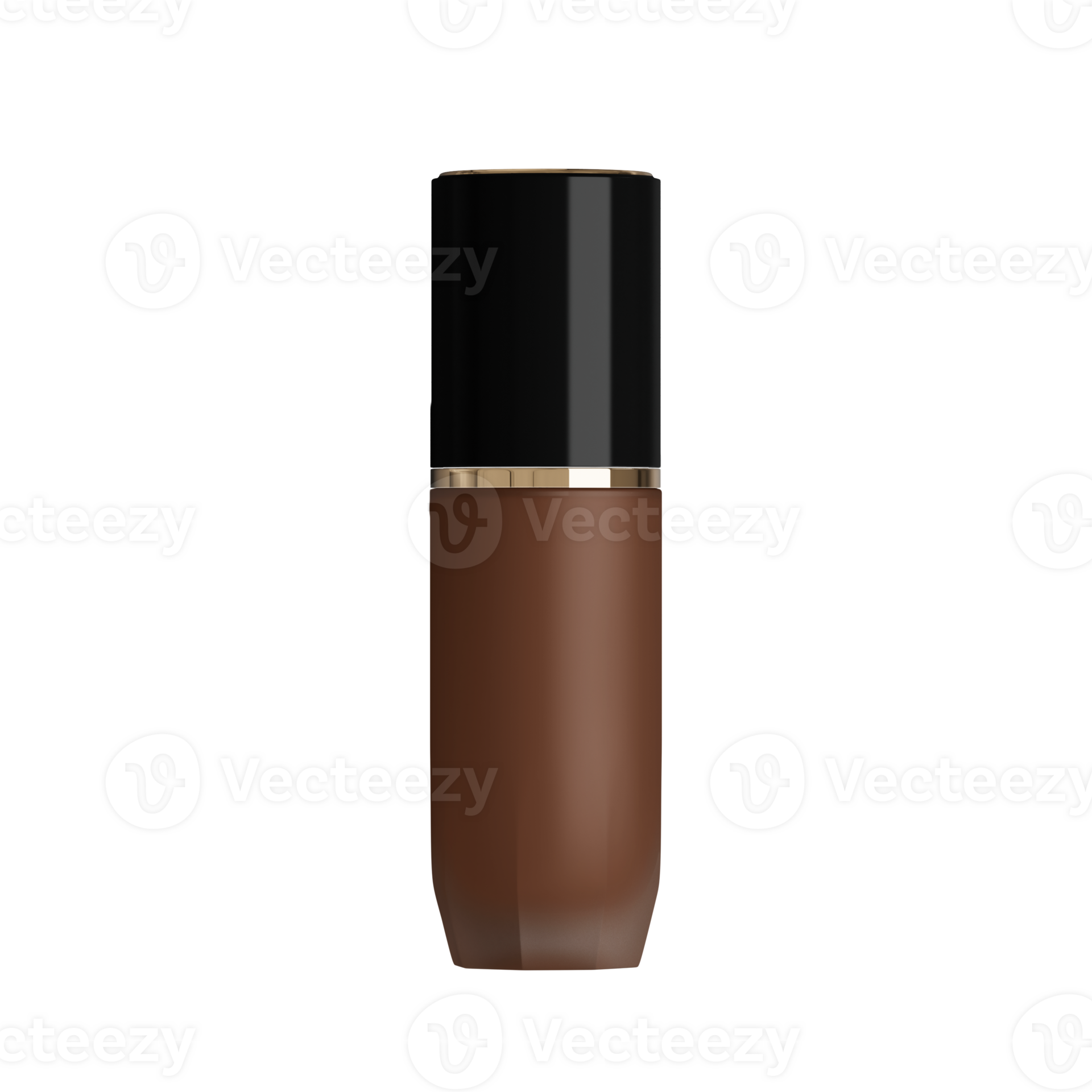 Glass Bottles Of Liquid Foundation Dark Beige Or Brown Undertone
