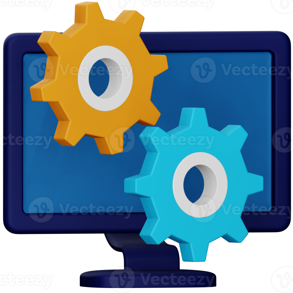 Data processing 3d rendering isometric icon. 28272837 PNG
