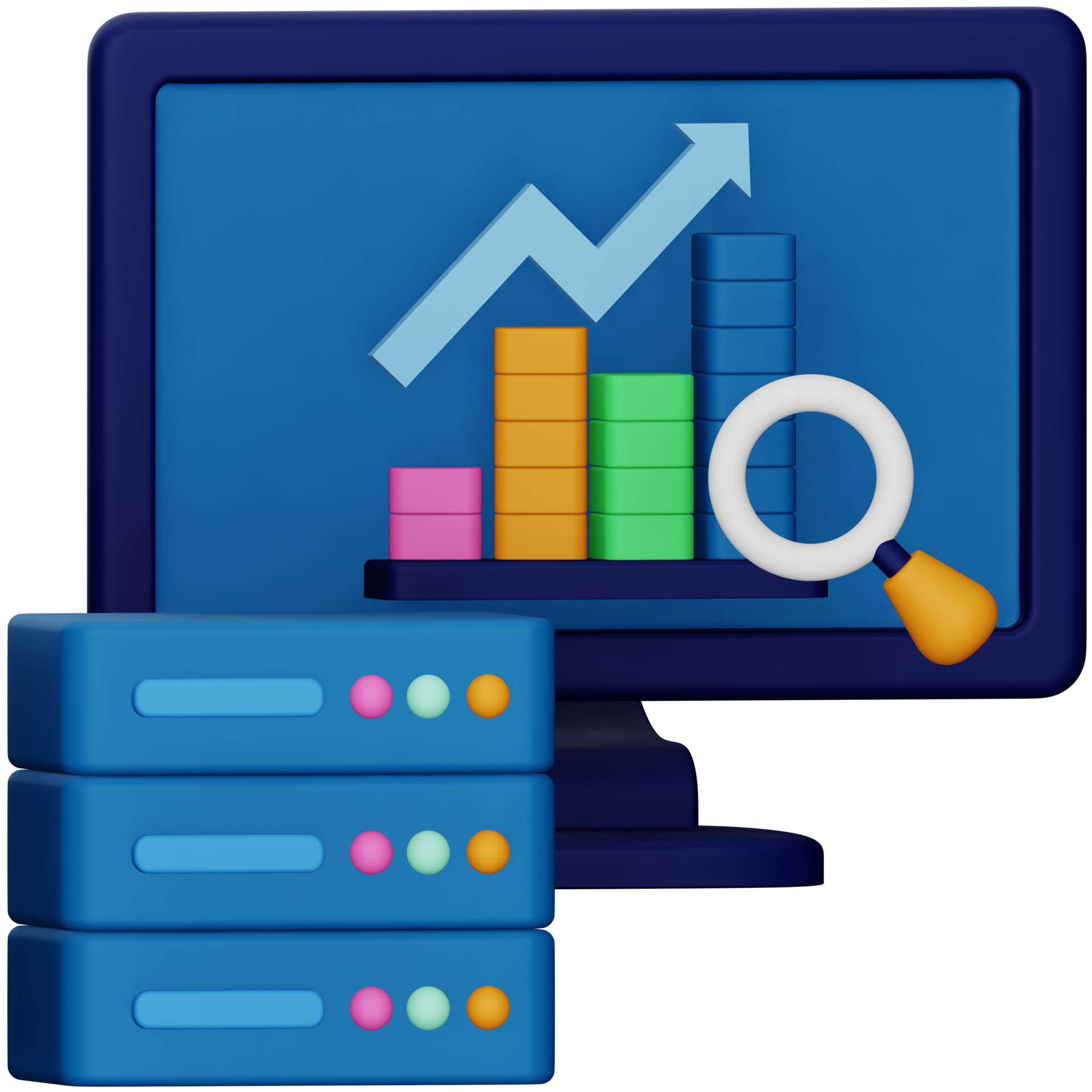 Server data analytics 3d rendering isometric icon. 28272847 PNG Server data analytics 3d rendering isometric icon. 28272847 PNG