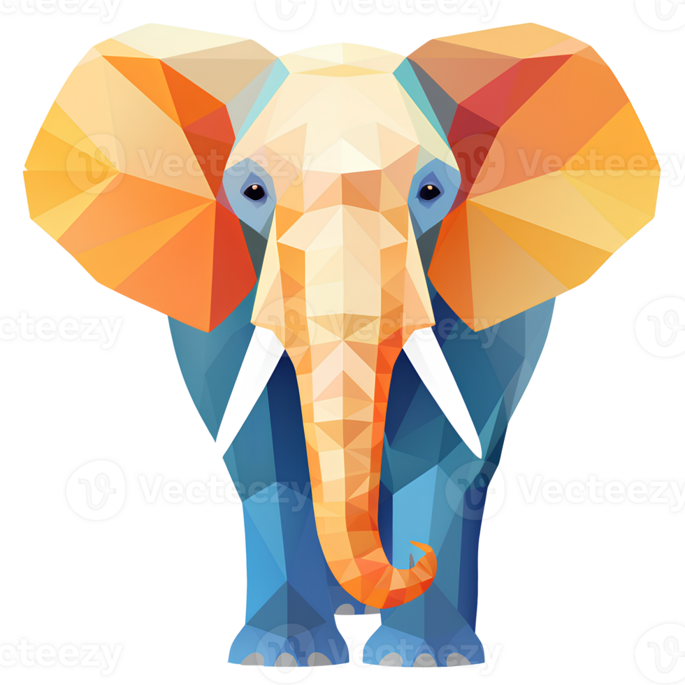 cartoon elephant ai generative 28274844 PNG