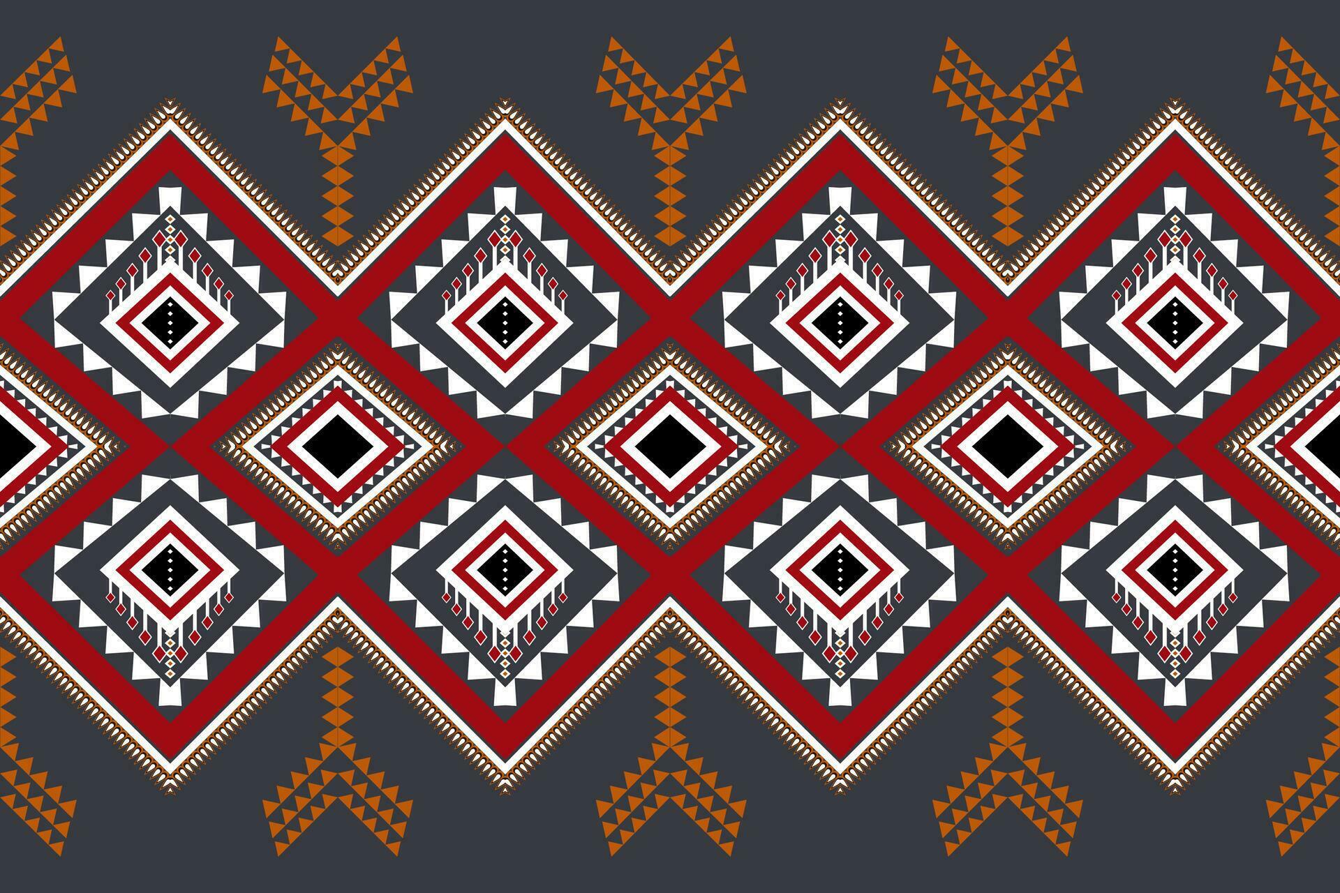 Ethnic Print Fabric Pattern Geometric Seamless Ornament For Ceramics
