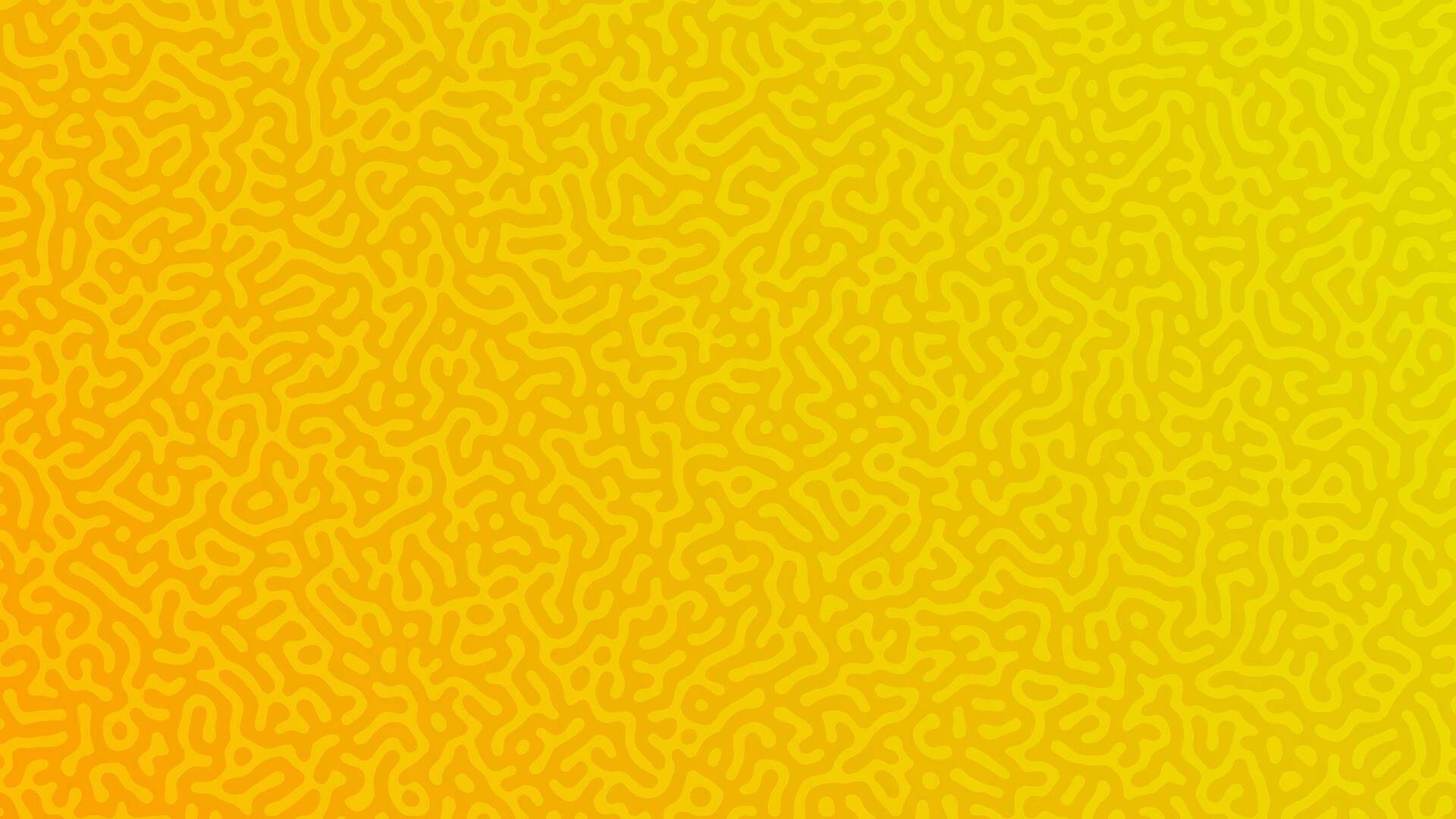 Yellow Turing Reaction Gradient Background Abstract Diffusion Pattern
