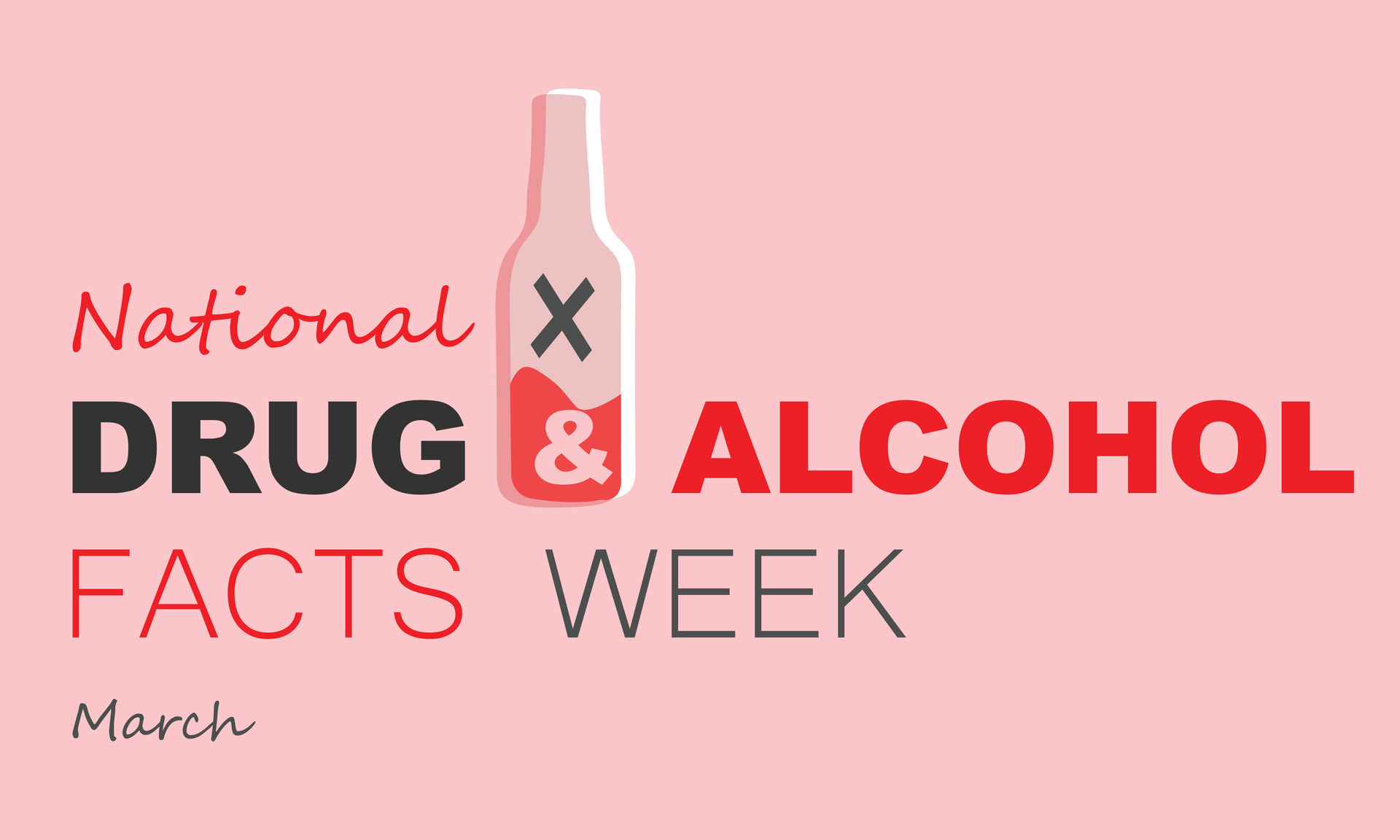 National Drug And Alcohol Facts Week Background Banner Card Poster