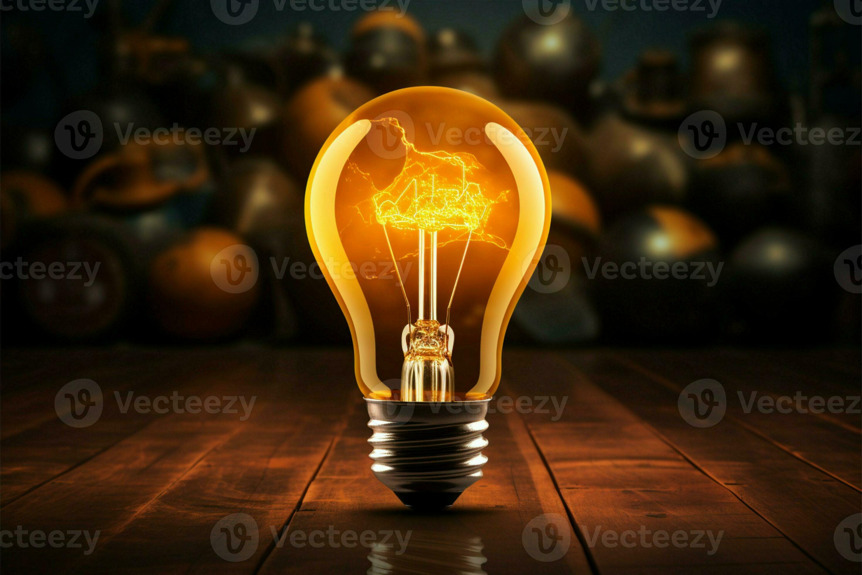 Ideas shine like a radiant glass light bulb, illuminating creativity AI Generated 28293704 Stock ...