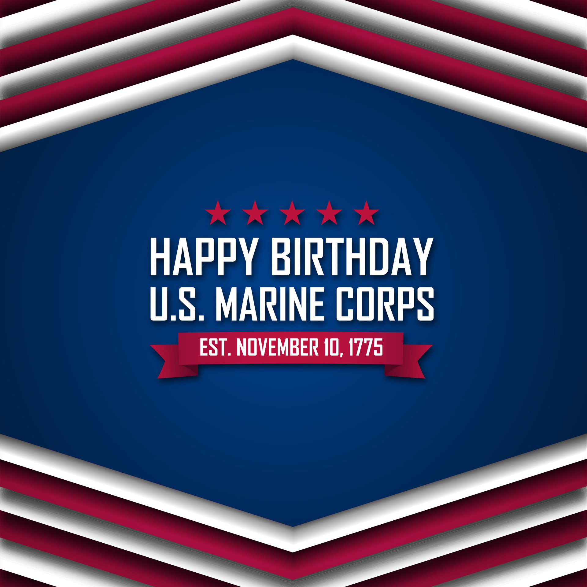Us Marine Corps Birthday November 10 Background Vector Illustration