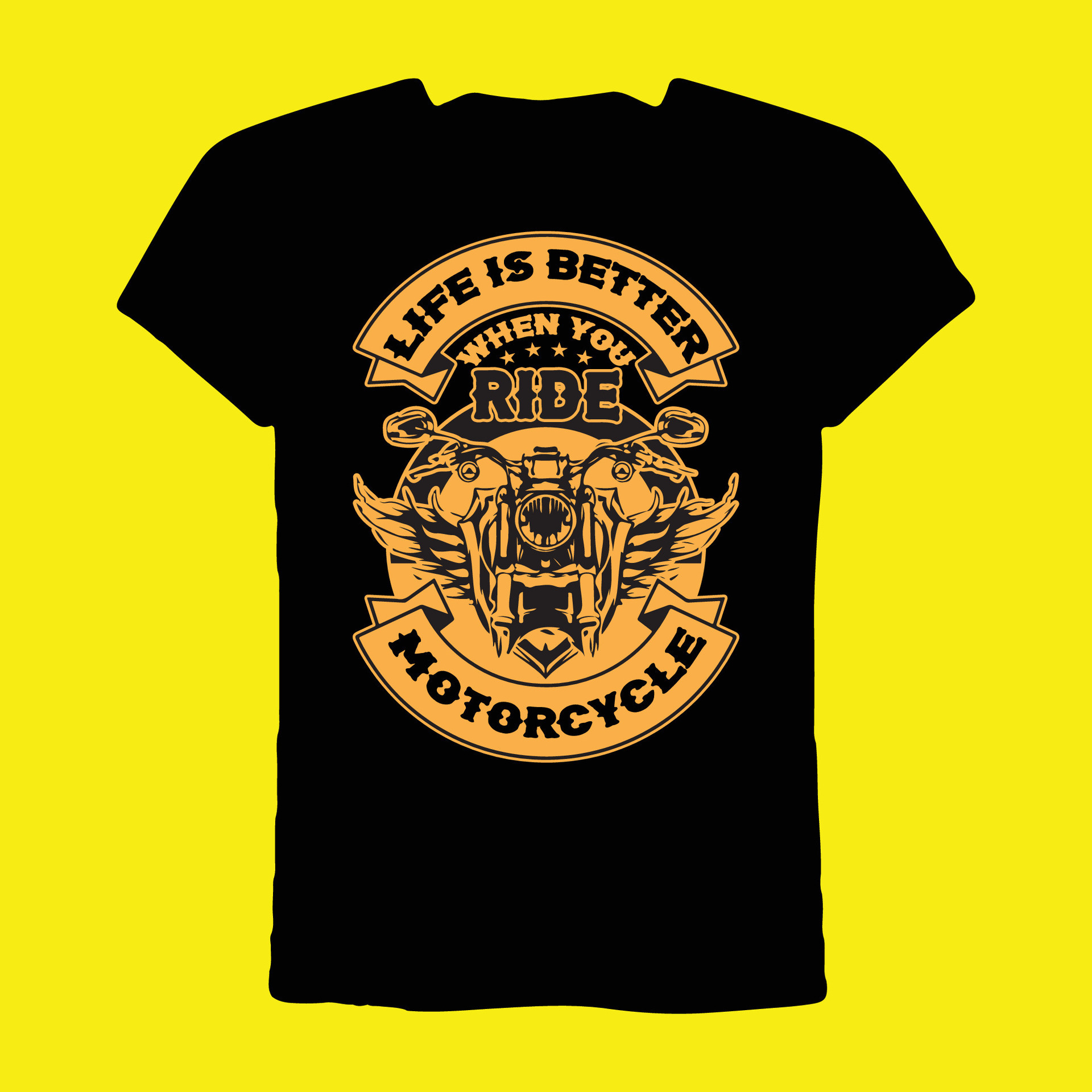 Life Is Better When You Ride Motorcycle T Shirt 28294998 Vector Art At