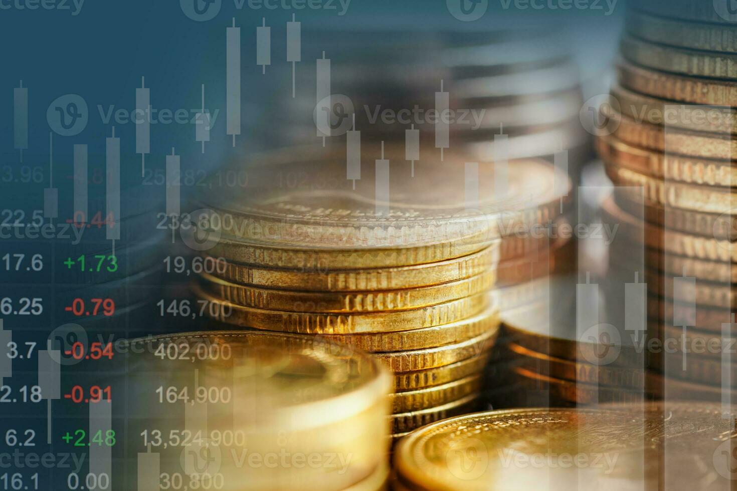 Stock market finance business, economy trend graph digital technology ...