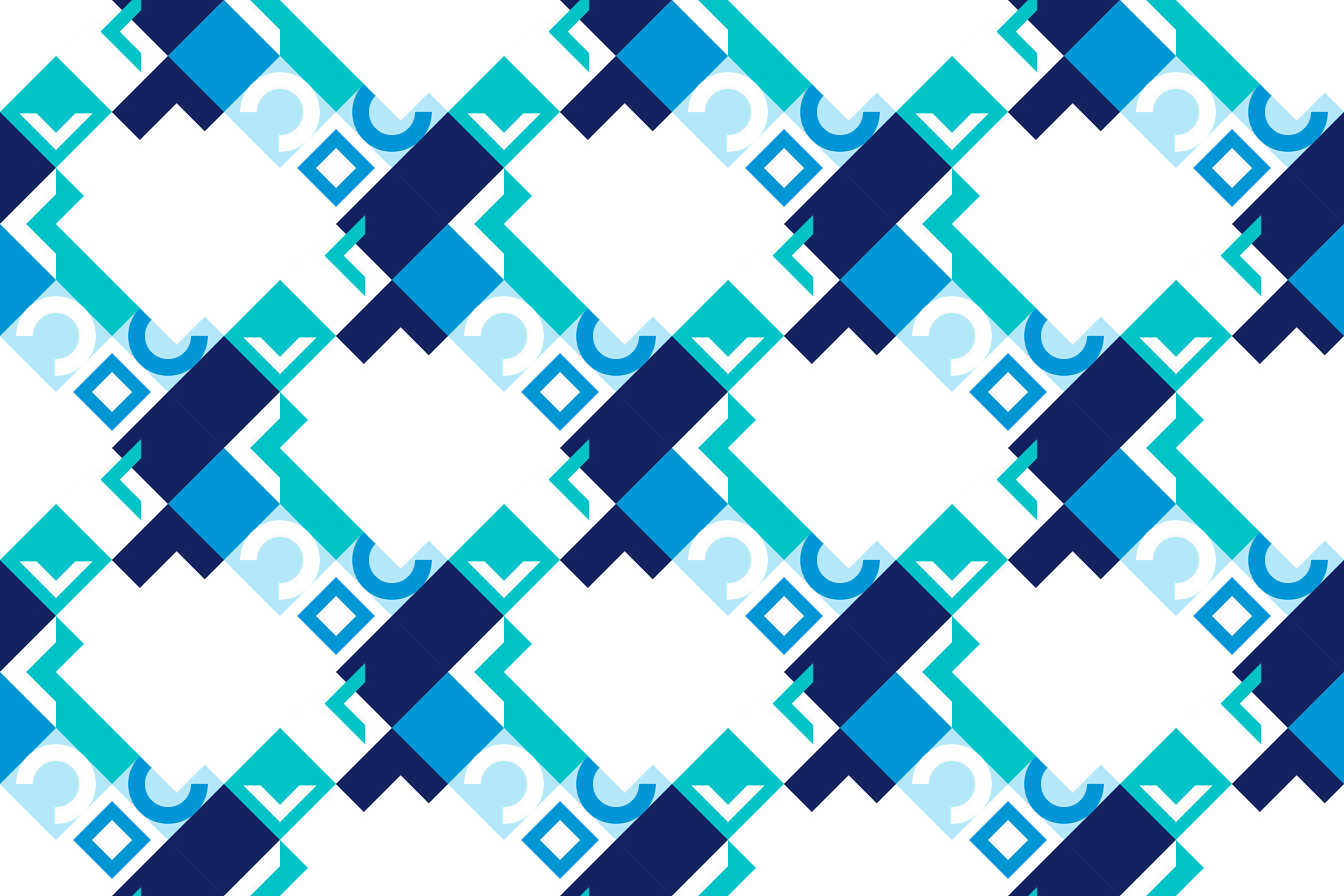 geometric seamless pattern with blue light color 28298558 Vector Art at ...