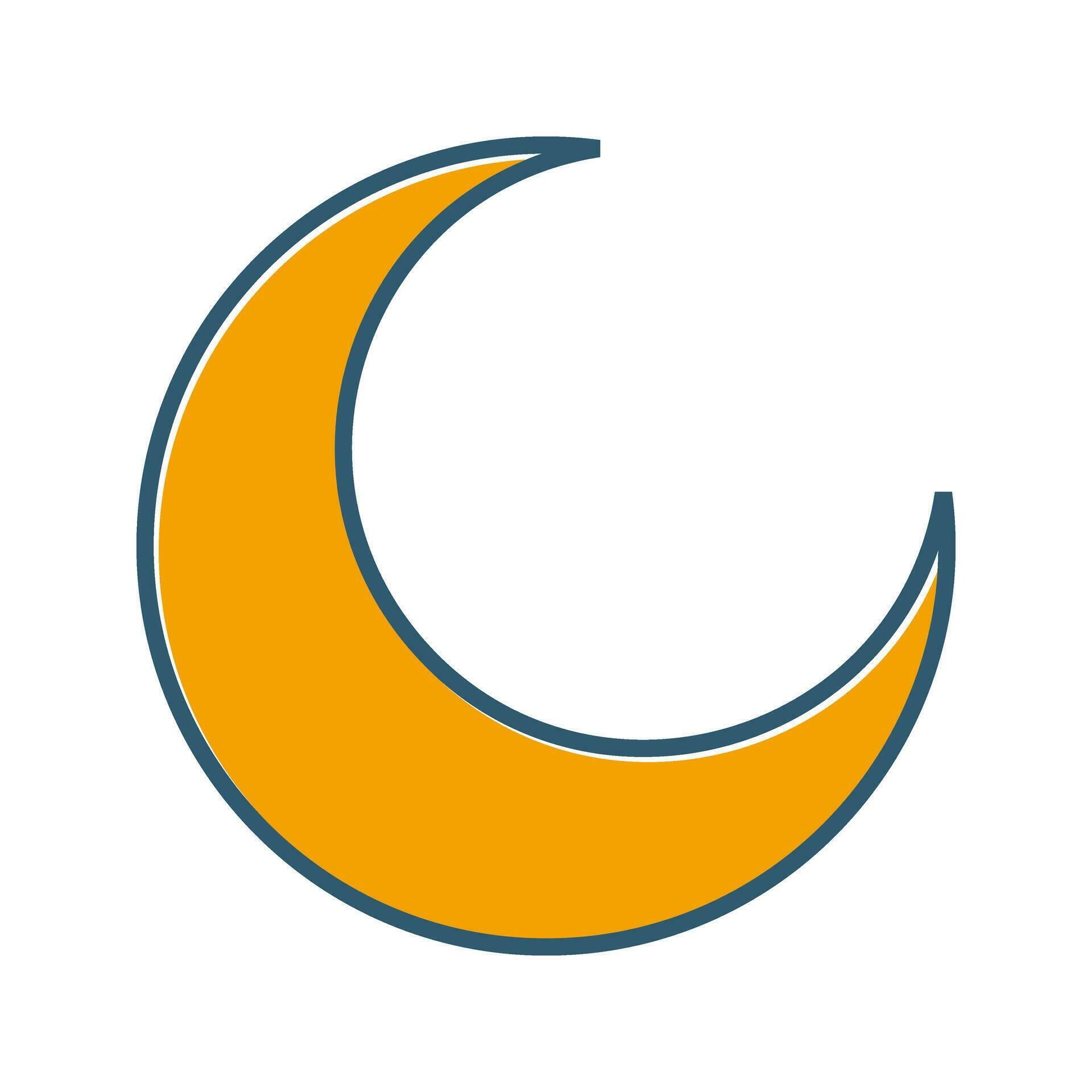 Half Moon Vector Icon 28307806 Vector Art At Vecteezy