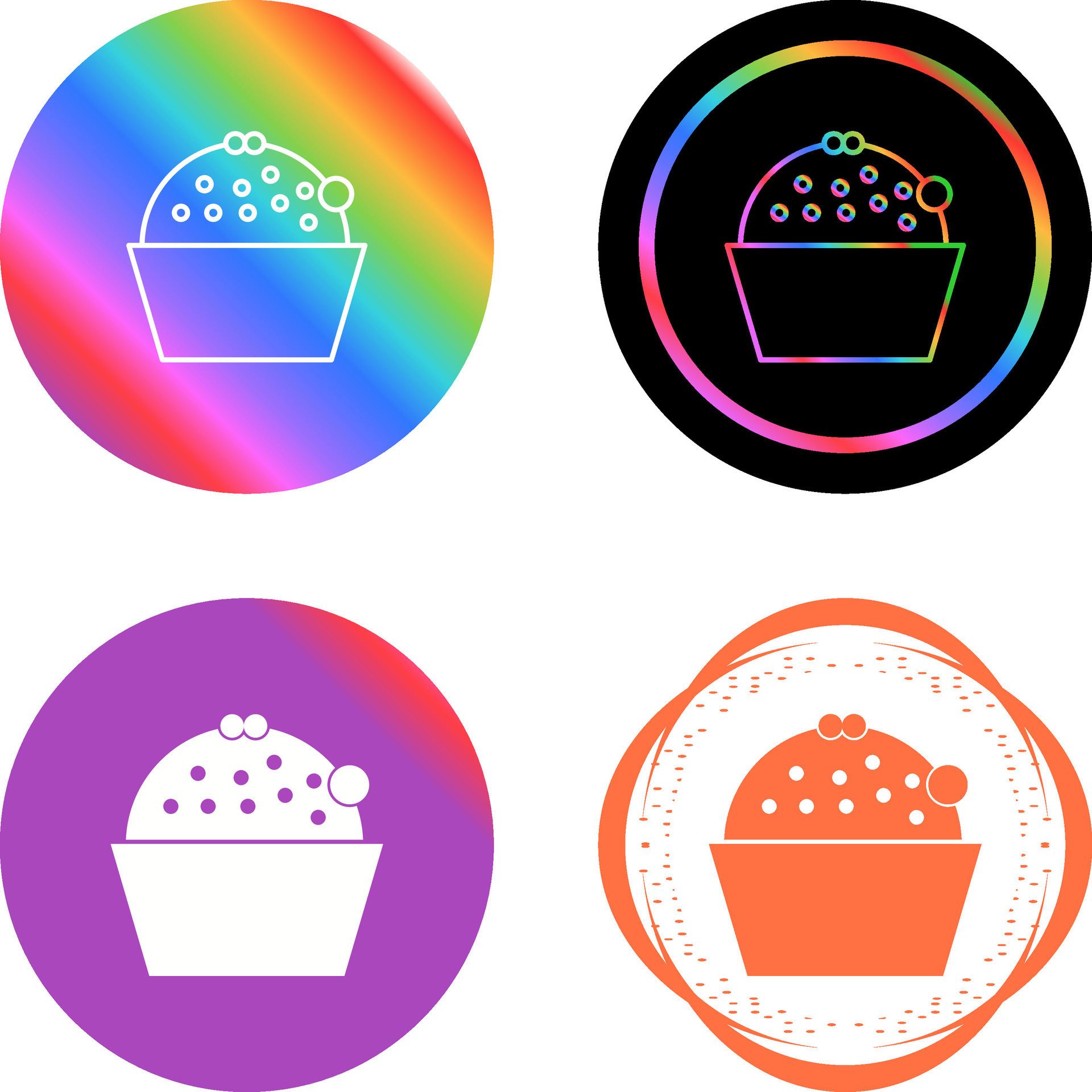 Cup Cake Vector Icon 28308527 Vector Art At Vecteezy