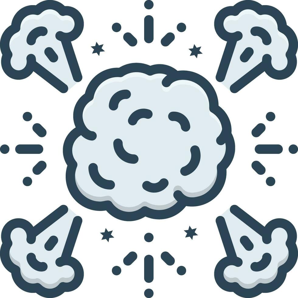 color icon for explode 28325473 Vector Art at Vecteezy
