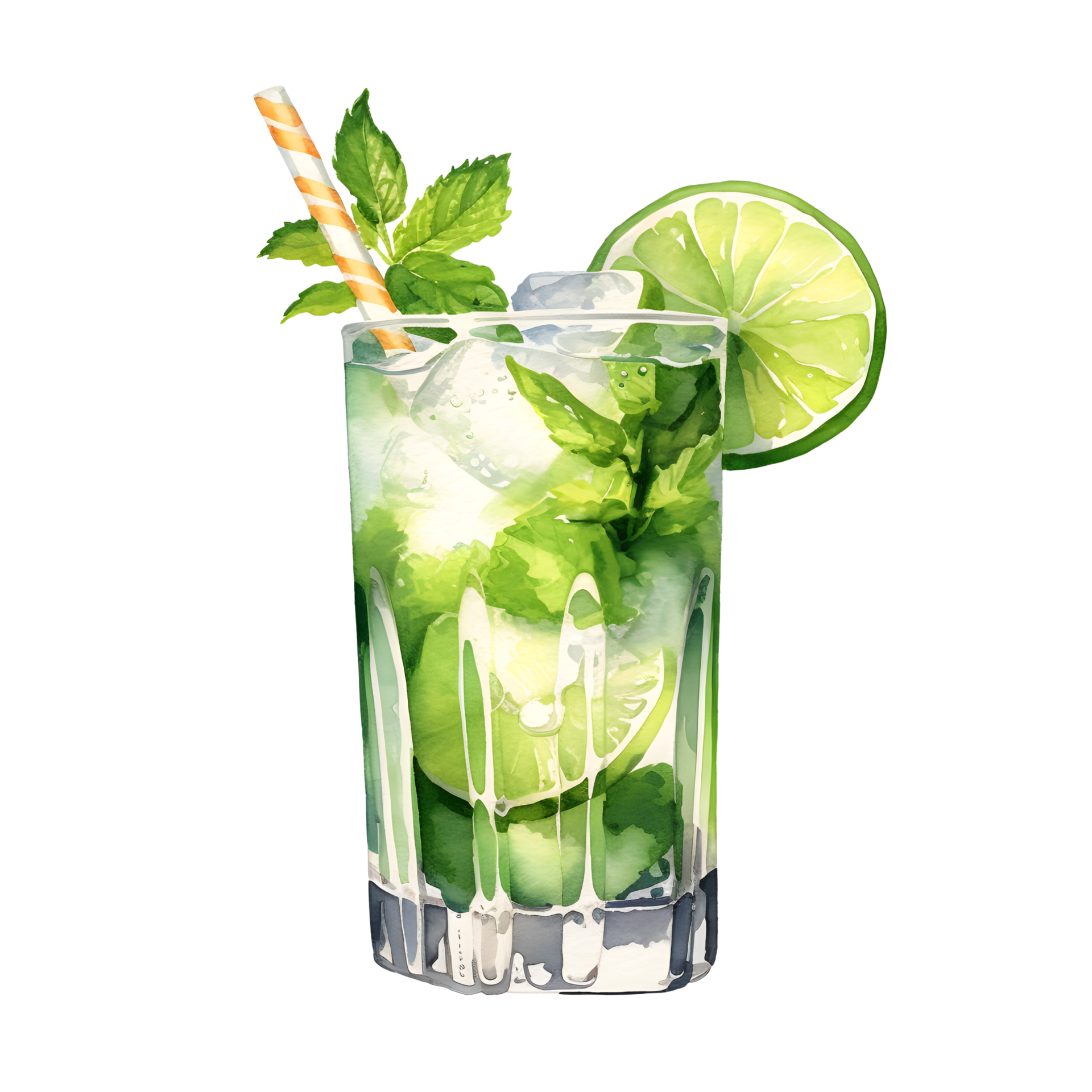 Mojito Cocktail Watercolor Clipart, Generative AI 28331296 PNG Mojito Cocktail Watercolor Clipart, Generative AI 28331296 PNG