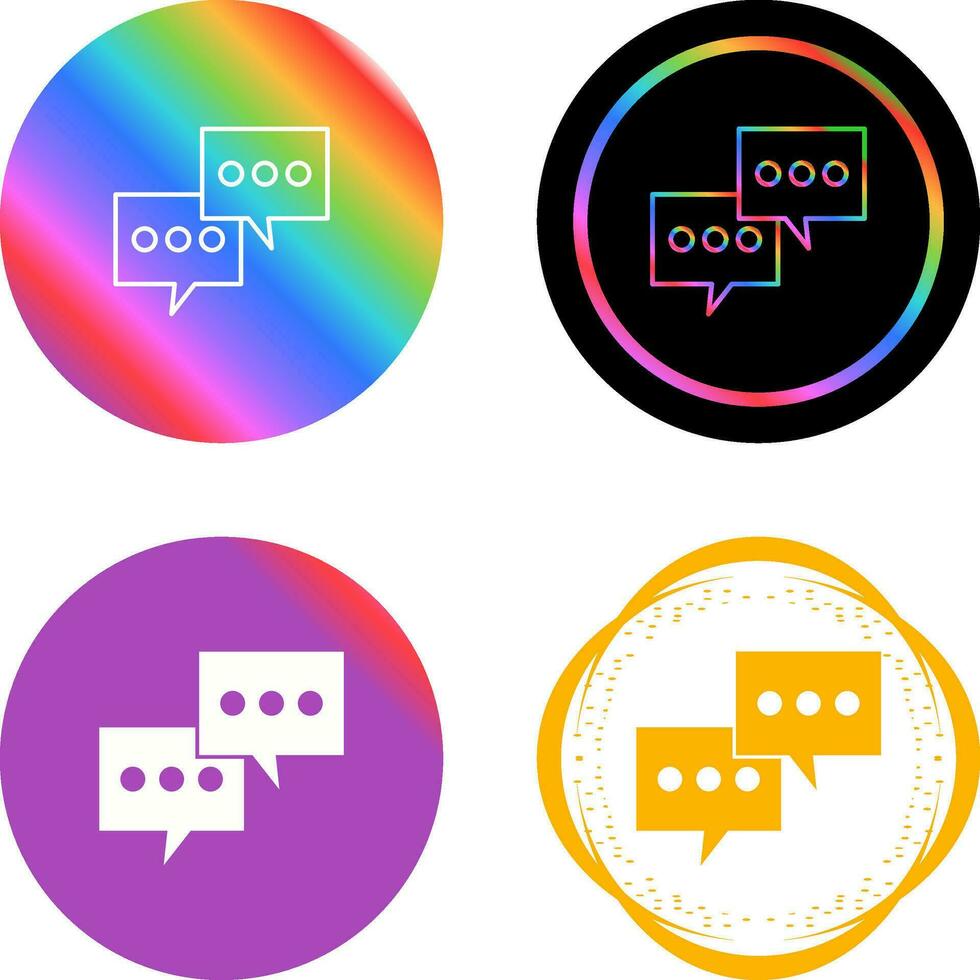 Double Message Bubble Vector Icon 28335236 Vector Art at Vecteezy
