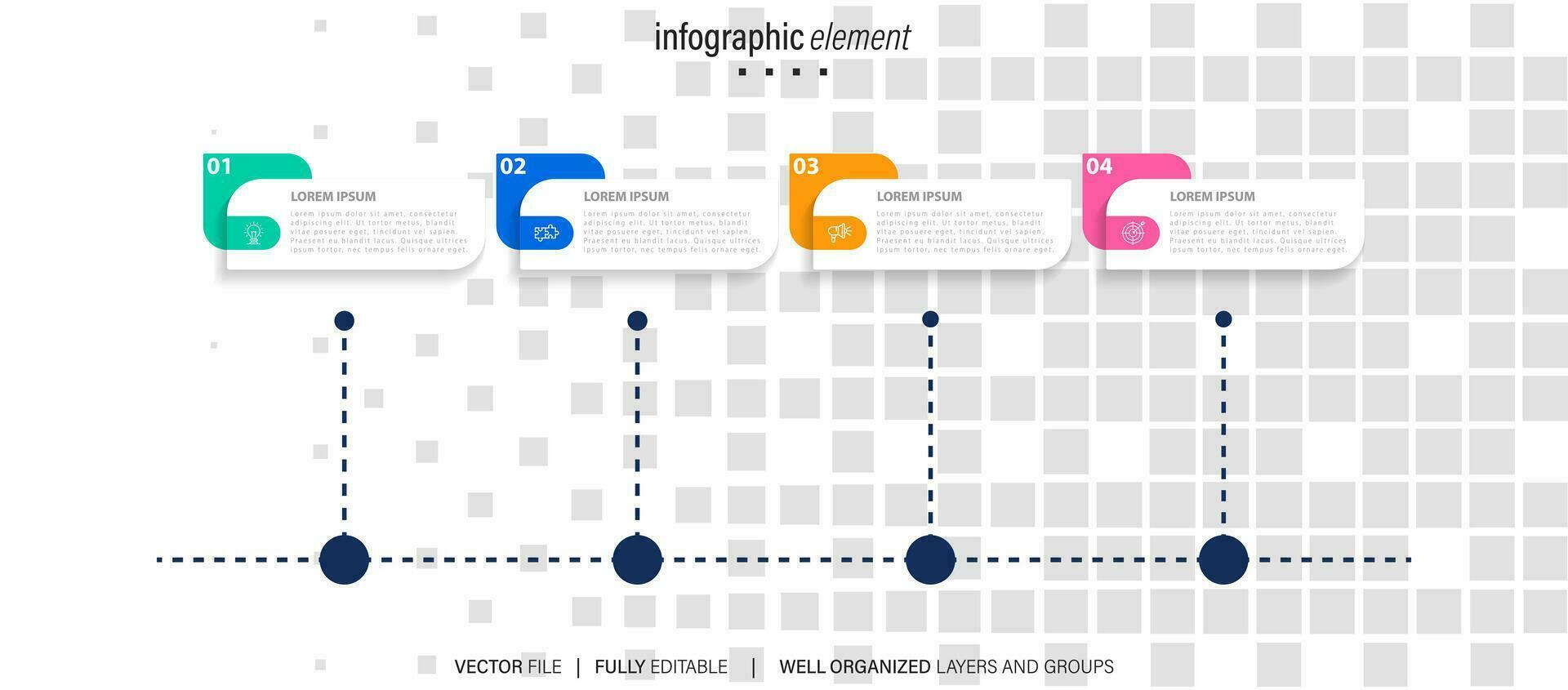 Vector infographics timeline design template with line boxes label ... Vector infographics timeline design template with line boxes label ...