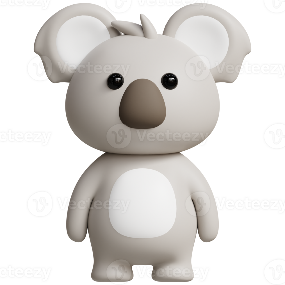 Koala 3D Cute Animals Illustrations 28335707 PNG