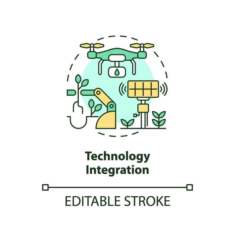 2D customizable technology integration icon representing vertical ... 2D customizable technology integration icon representing vertical ...