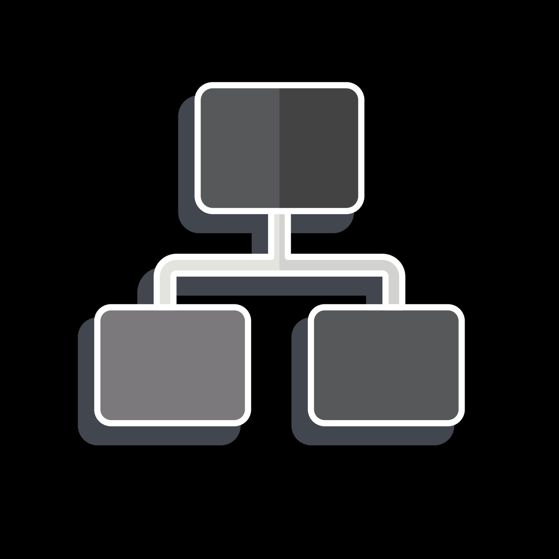 Icon Flow Chart. related to Business Analysis symbol. glossy style ...