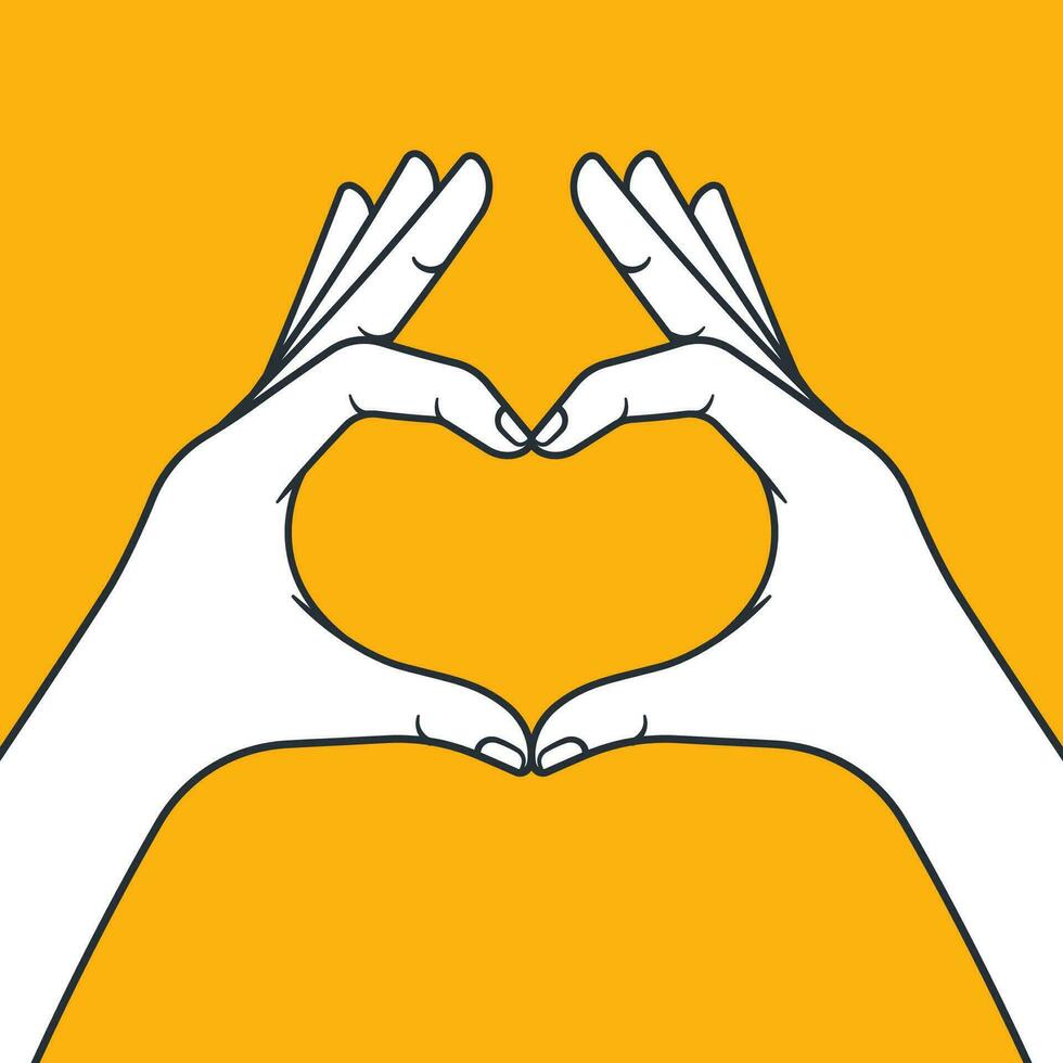 Two hands making heart sign. 28339528 Vector Art at Vecteezy Two hands making heart sign. 28339528 Vector Art at Vecteezy
