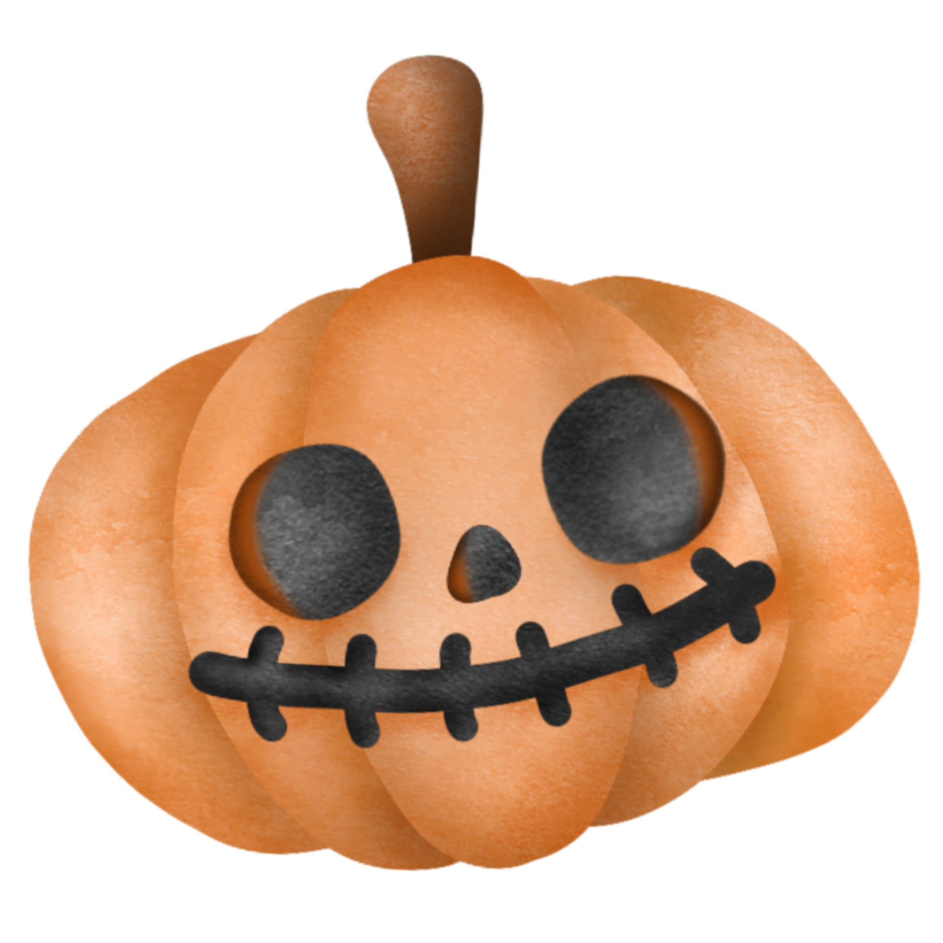 Halloween Pumpkin With Happy Face 28339709 Png