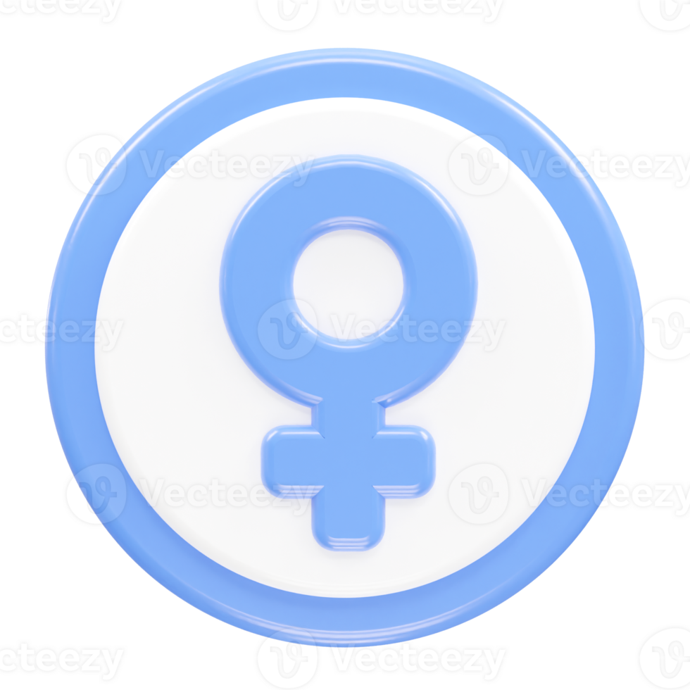 Female Icon 3d Rendering Element 28342671 Png