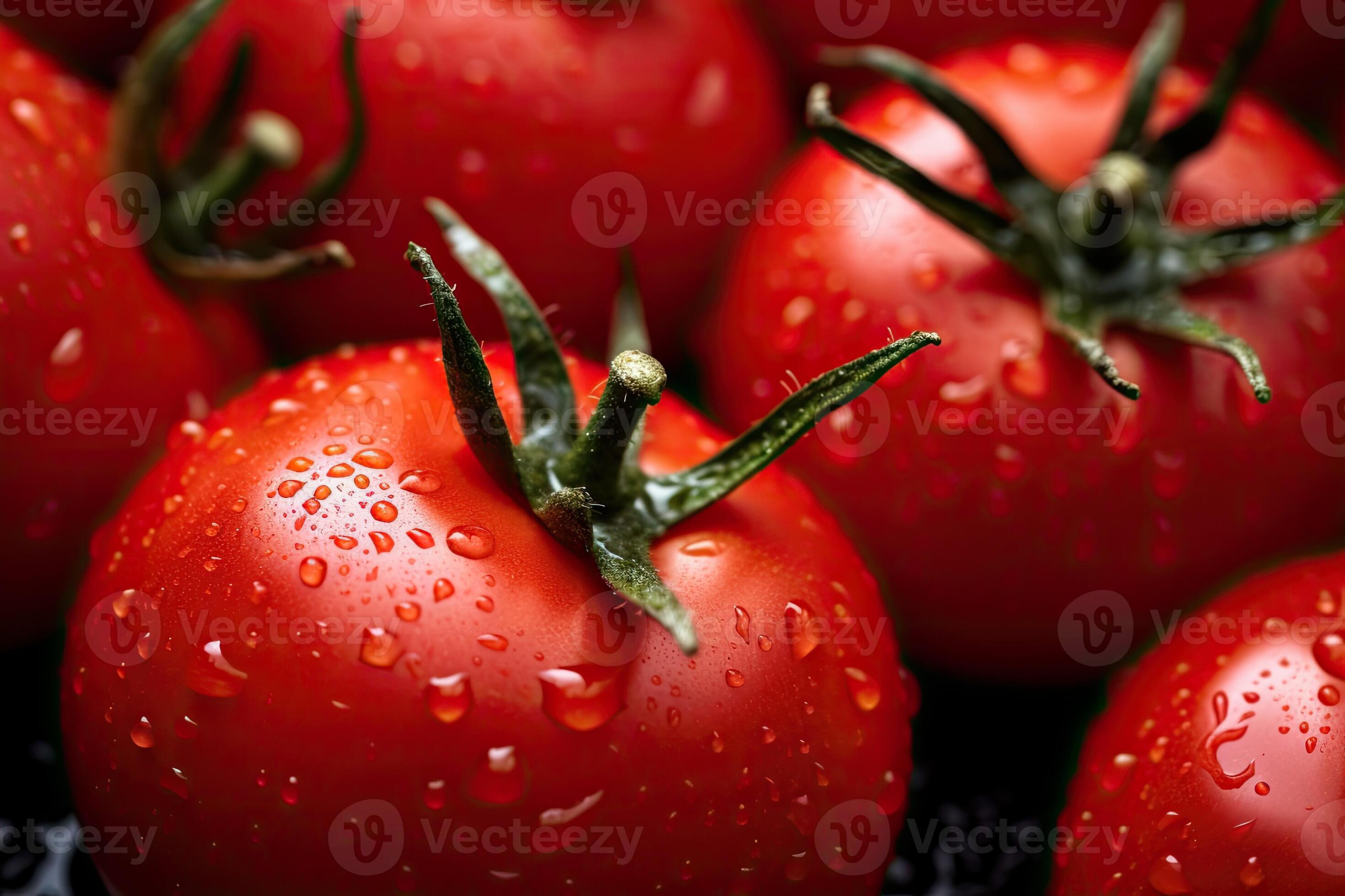 Tomatoes, Organic red tomatoes in market. Generative Ai 28345068 Stock Photo at Vecteezy