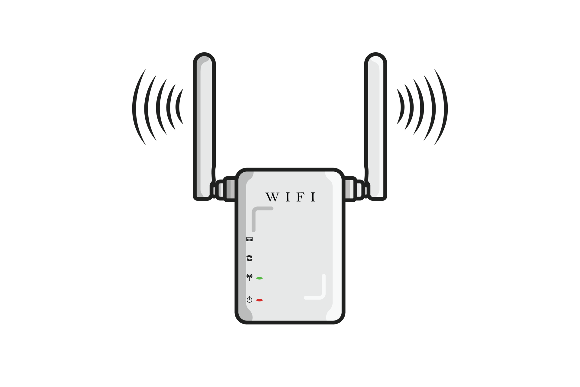 Wireless Wifi Router Device illustration. Technology object icon ... Wireless Wifi Router Device illustration. Technology object icon ...