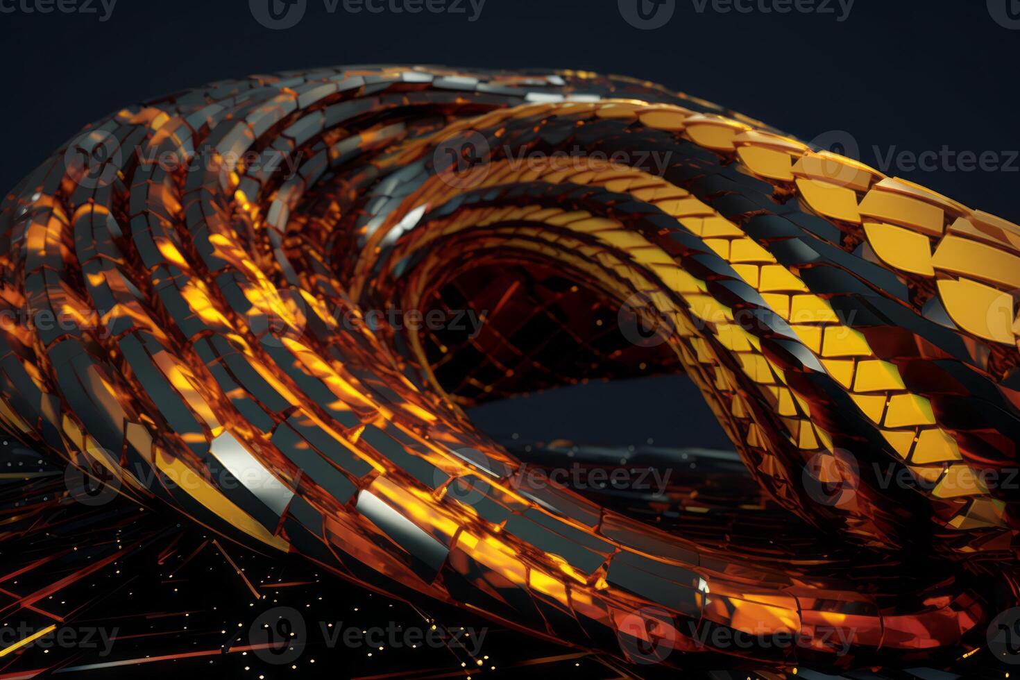 3D Render Dynamic Glossy Abstract Flowing Glitch Texture Design Background generative AI ...