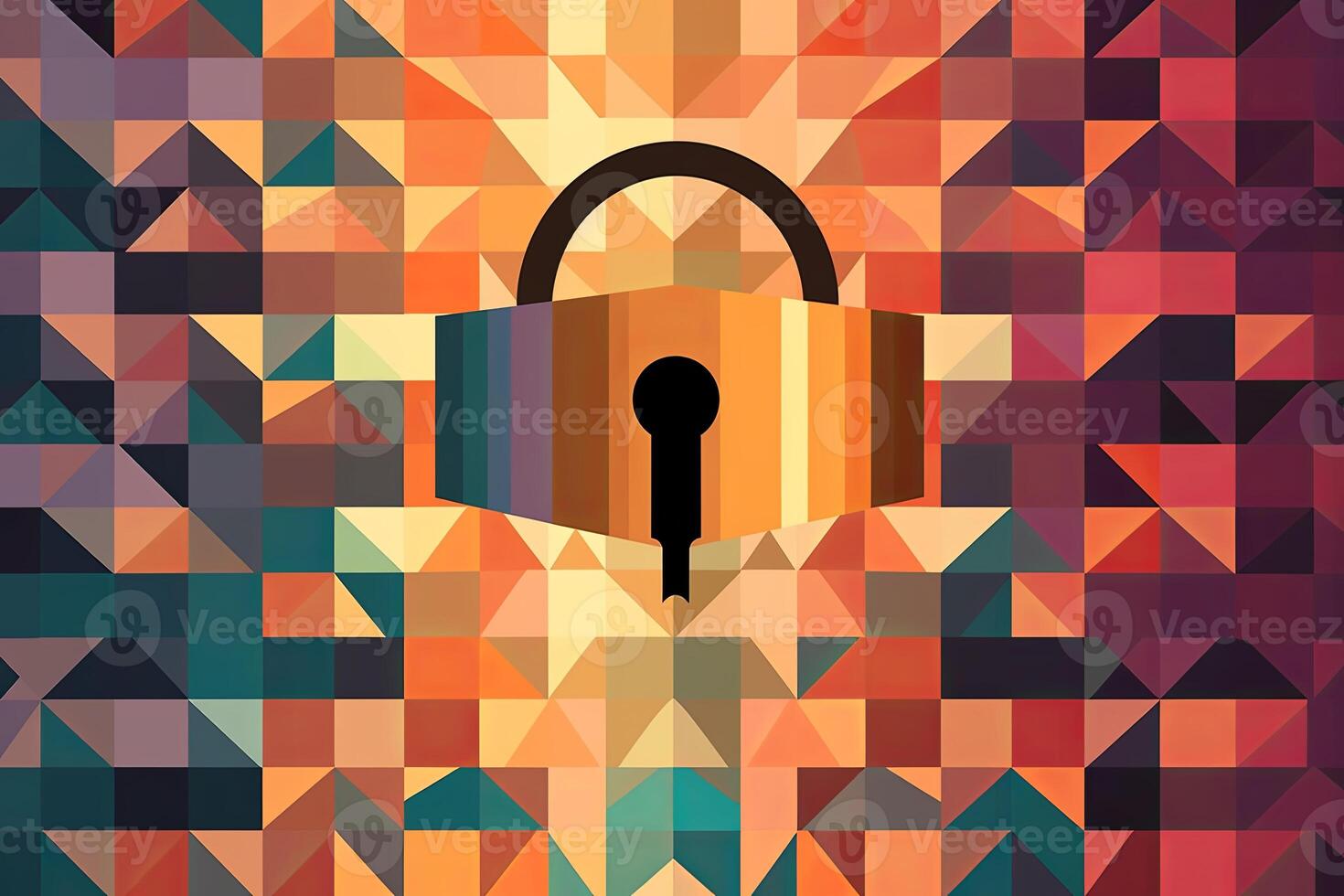 Modern Tech Encrypted Data Theme Background Generative Ai 28370984