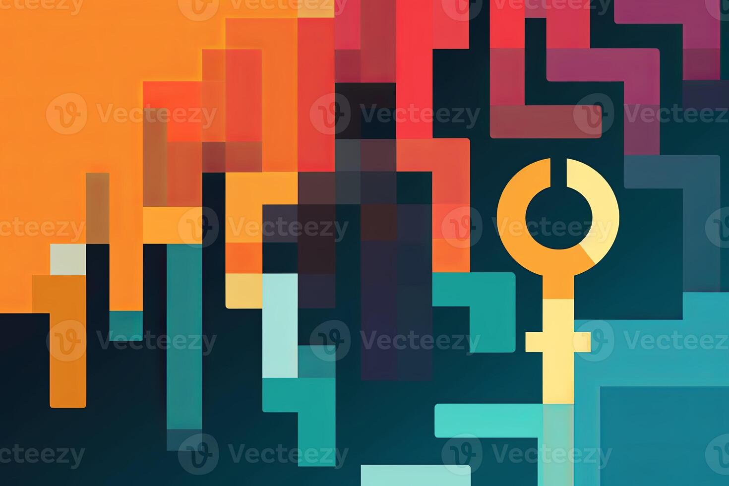 Modern Tech Encrypted Data Theme Background Generative Ai 28371118