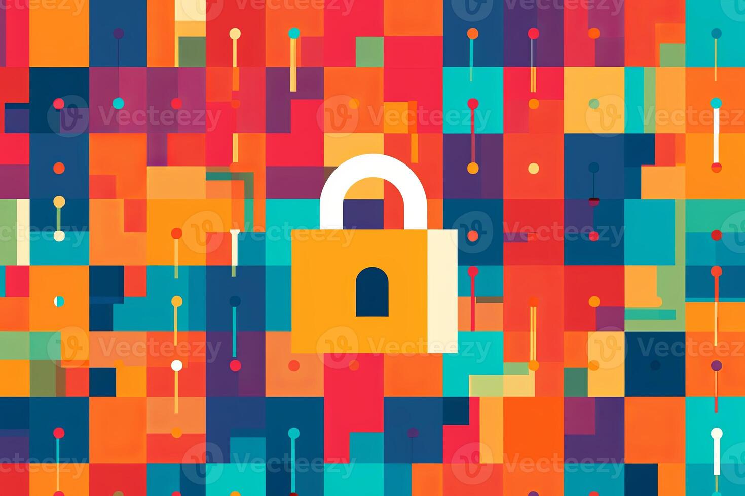 Modern Tech Encrypted Data Theme Background generative AI 28371184 ...