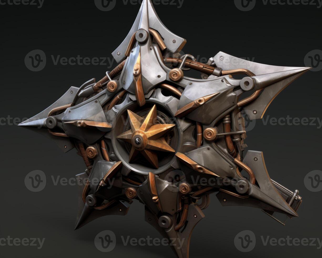 a 3d model of a star shaped object generative ai 28371915 Stock Photo at Vecteezy