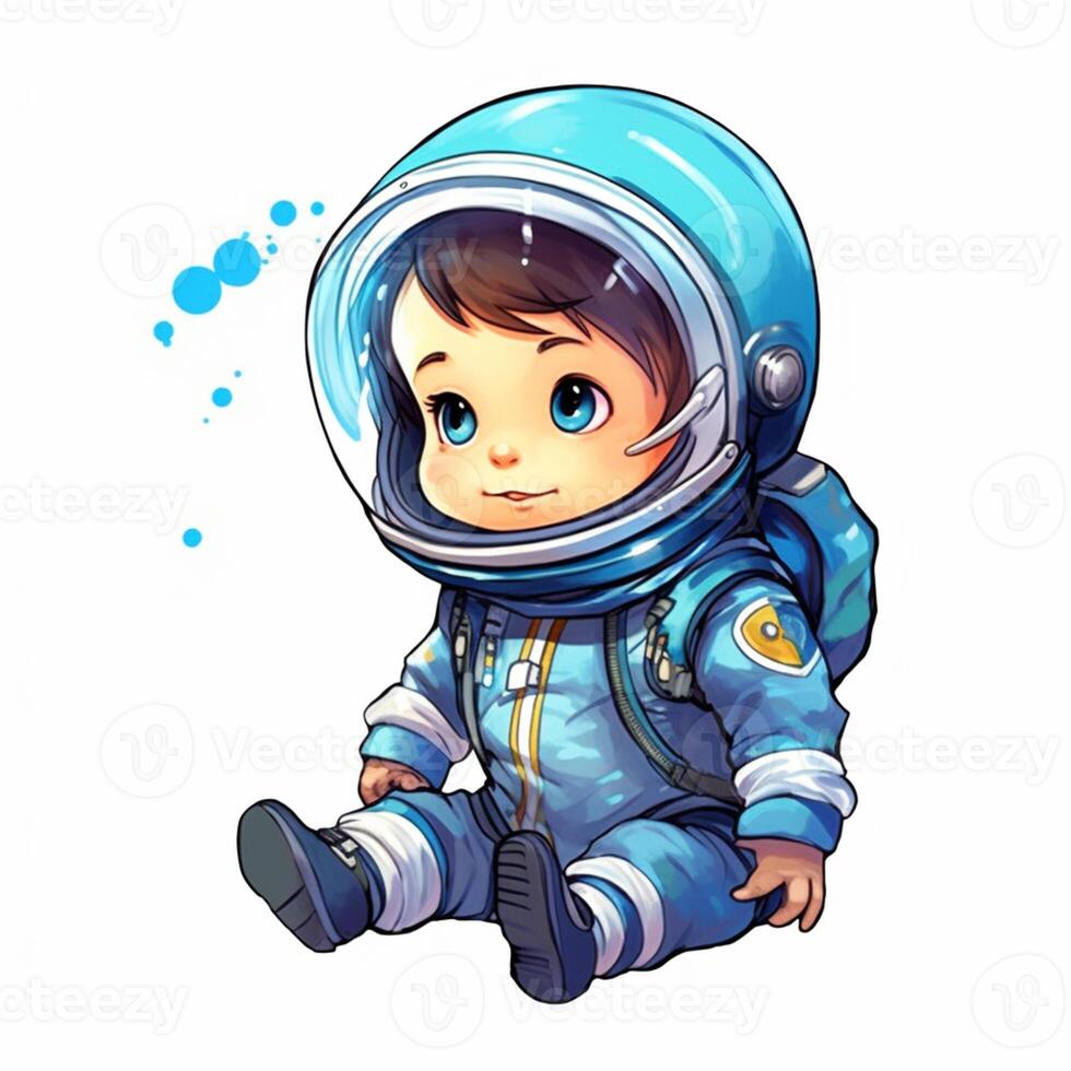 Baby Astronaut Cartoon Baby Astronaut Cartoon