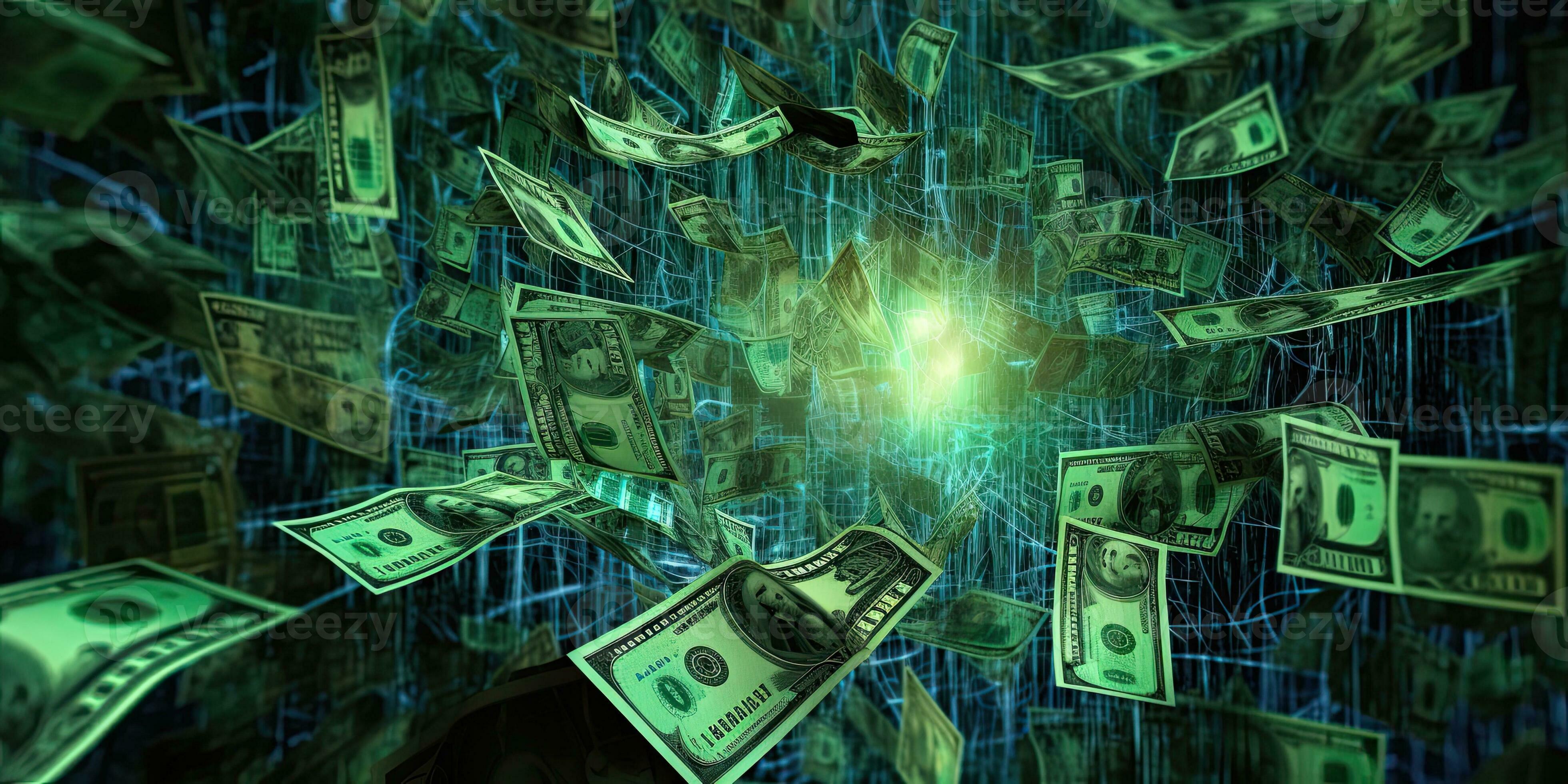 Abstract technology business, money ,data background design, generative ...